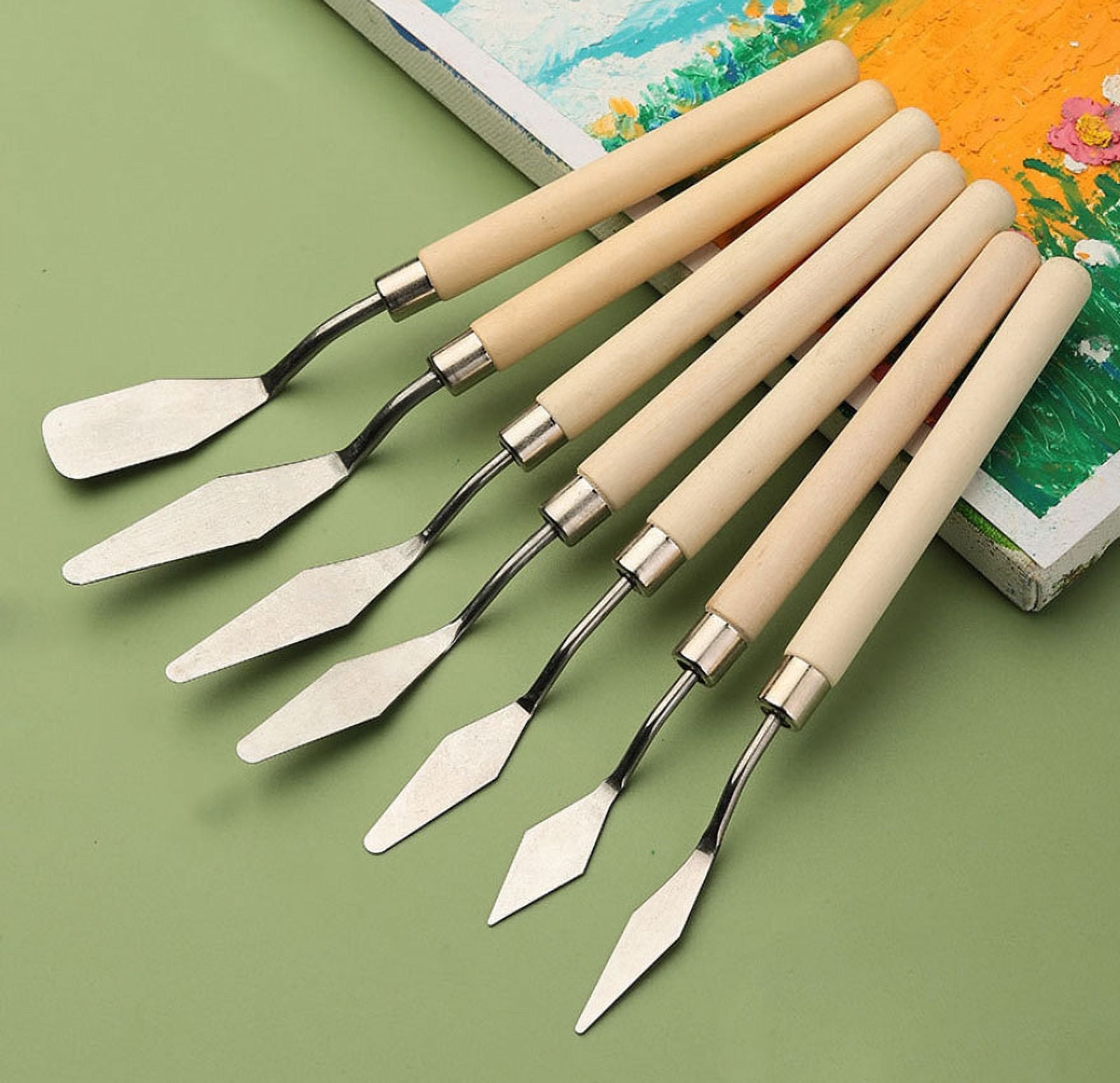 7pcs Oil Painting Set Tools Oil Paint Spatulas Painting Mixing Tool ...