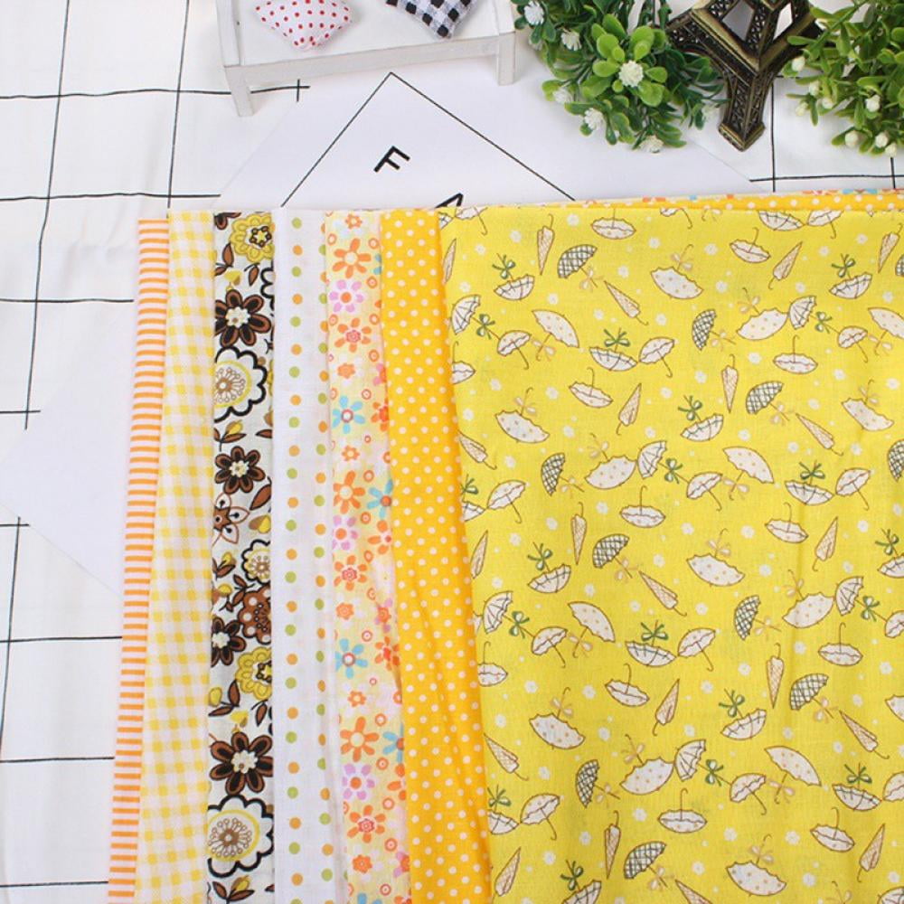 7pcs Patchwork Cloth Group,DIY Assorted Pattern Floral Printed ...
