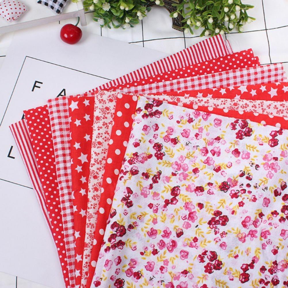 7pcs Patchwork Cloth Group,DIY Assorted Pattern Floral Printed ...