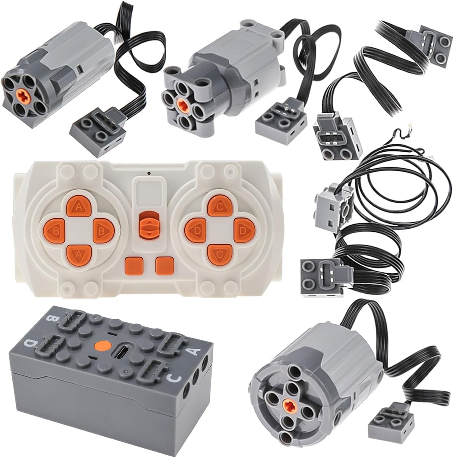7pcs Power Functions Motor Kit, Motor Set Technical Parts for STEM ...