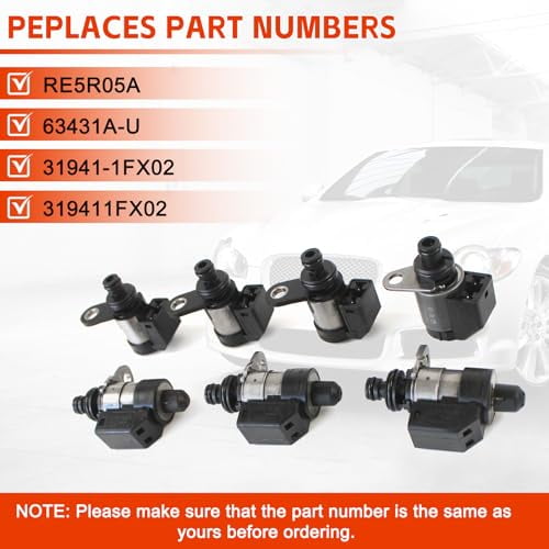 7pcs RE5R05A Transmission Solenoids 31941-1FX02 Transmission Solenoid ...