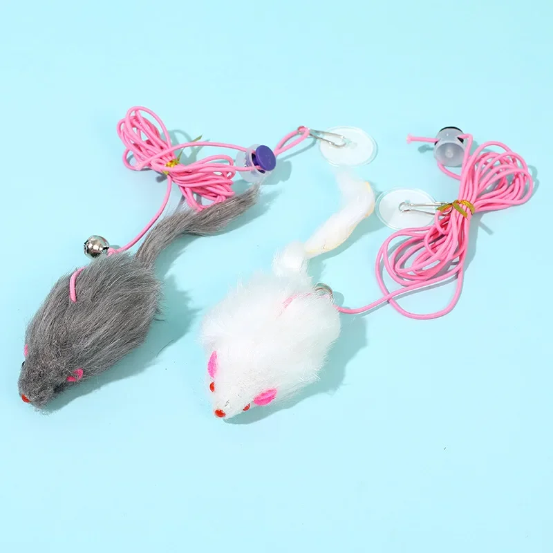 7pcs Random Cat Toy Swing Sticky Disc Elastic Hanging Door Teasing Cat ...