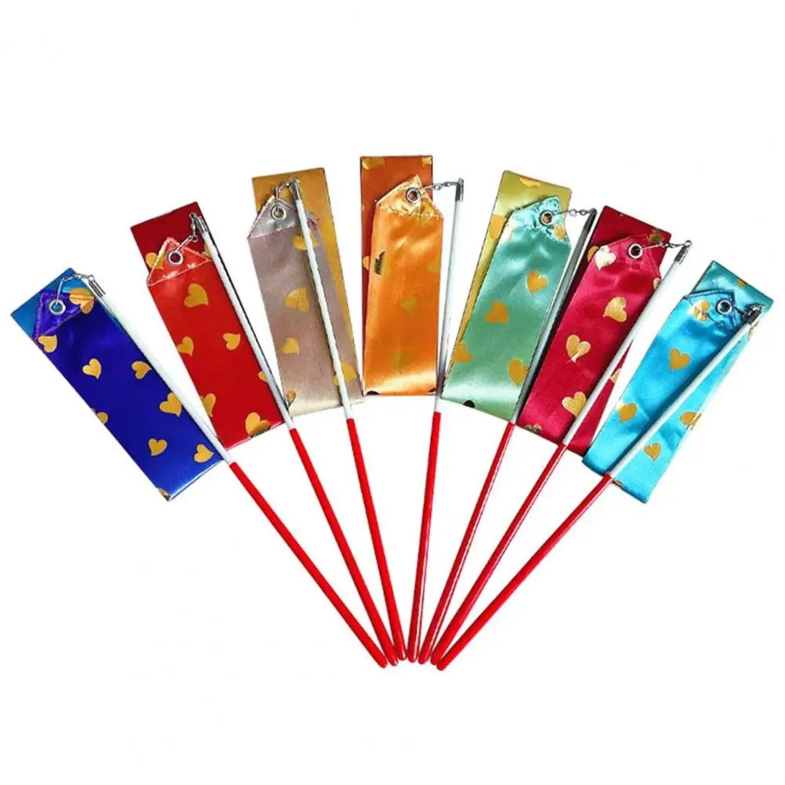 7pcs Rhythmic Gymnastics Ballet Streamer Dance Ribbon Rhythmic Twirling ...