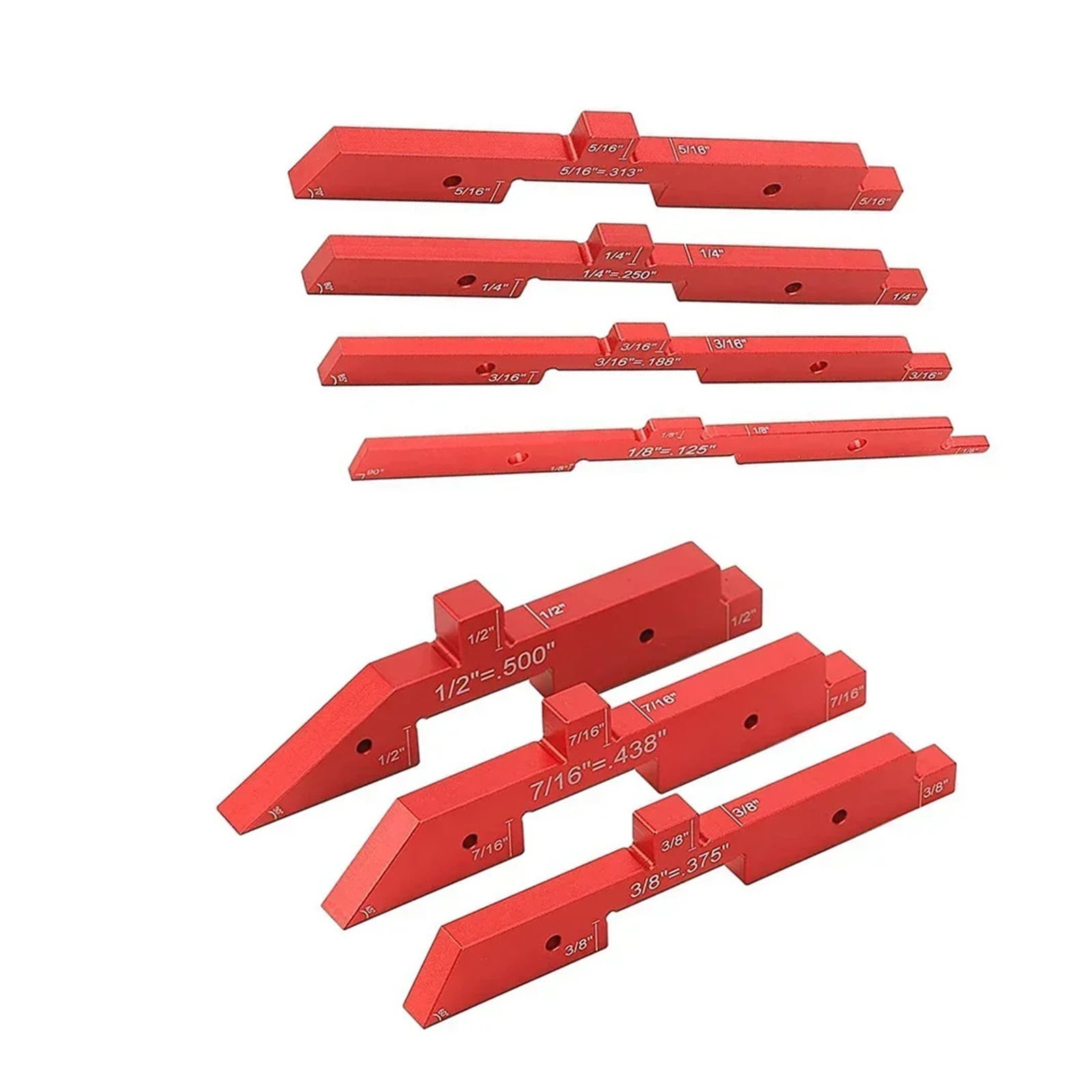 7pcs Router Table Setup Bars Aluminum Setup Blocks Height Gauge Router ...