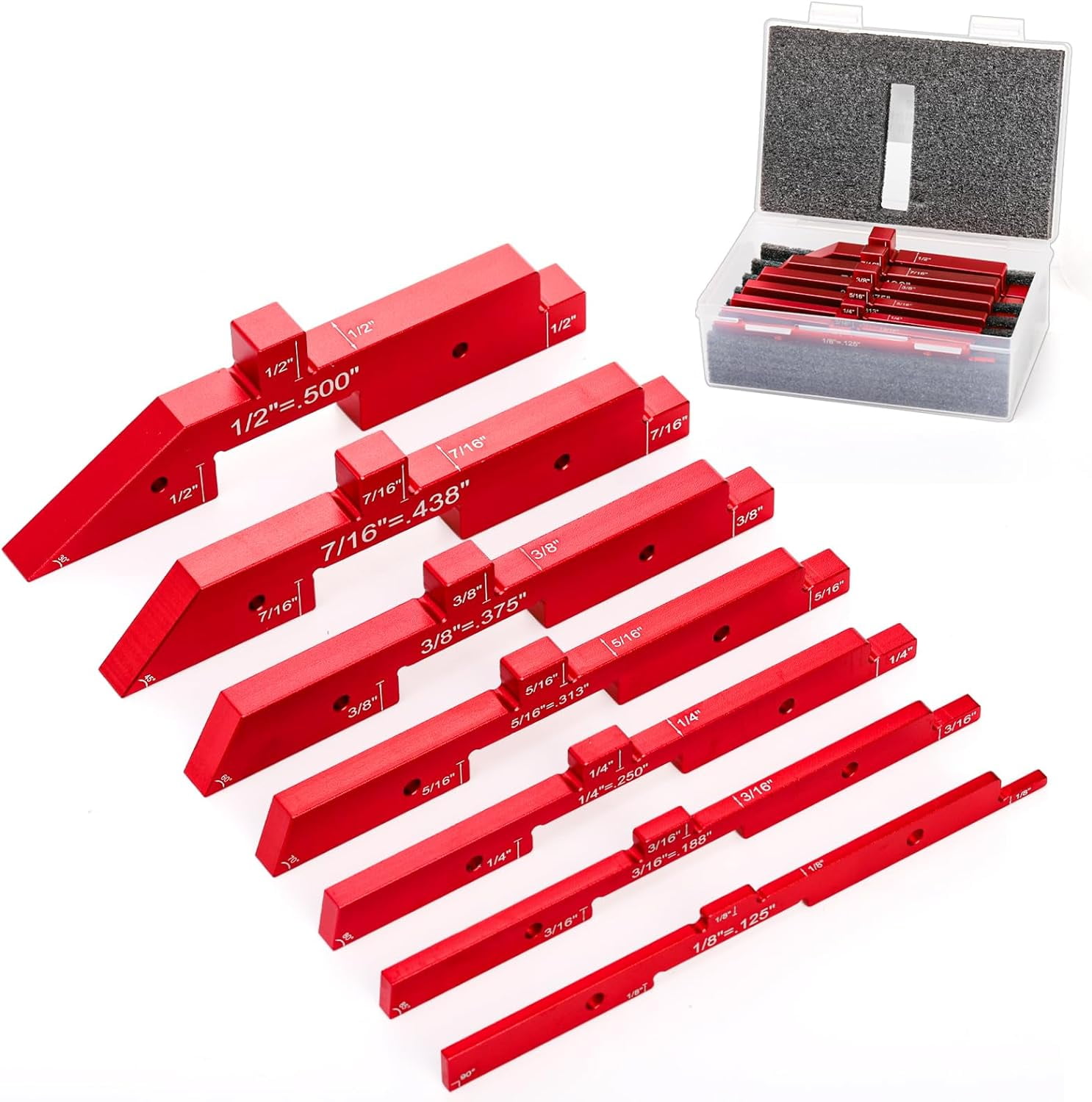 7pcs Router Table Setup Bars, Precision Aluminum Alloy Setup Blocks ...