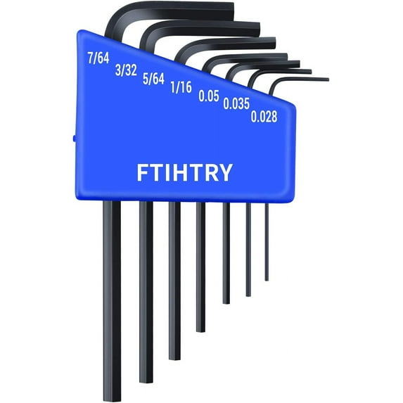 7pcs SAE Mini Hex-L Key Allen wrench, Small Allen wrench 0.028, 0.035 ...