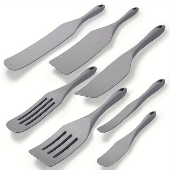 7pcs Silicone Spurtle Set, Silicone Spatula Set, Heat Resistant Cooking ...
