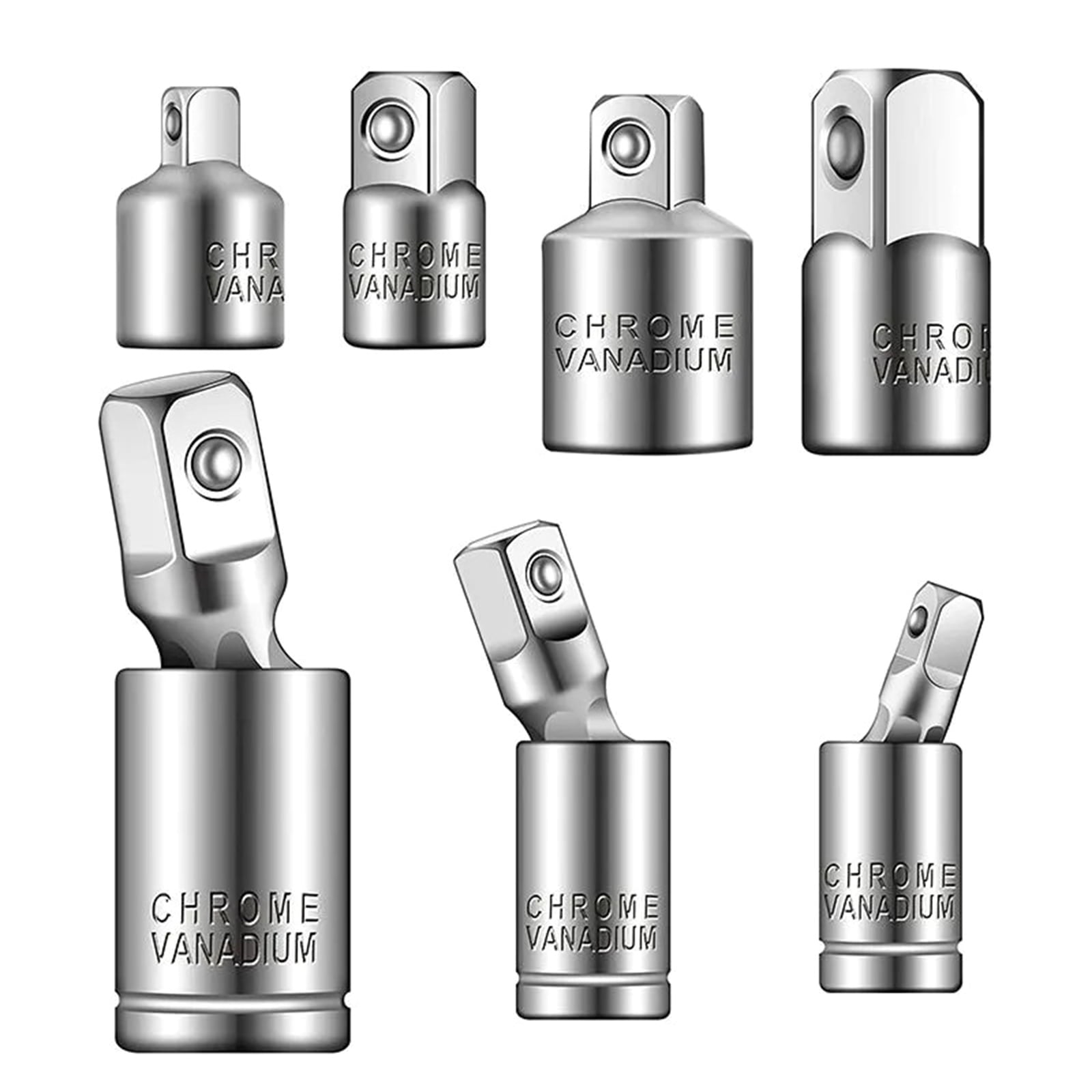 7pcs Socket Adapters Set General Joint Ratchets Accessories Corrosions ...