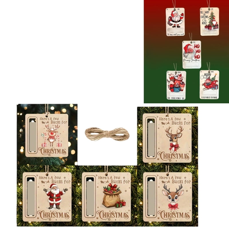 7pcs Unique Tree Paper Money Clip Child Safe Holiday Celebration ...