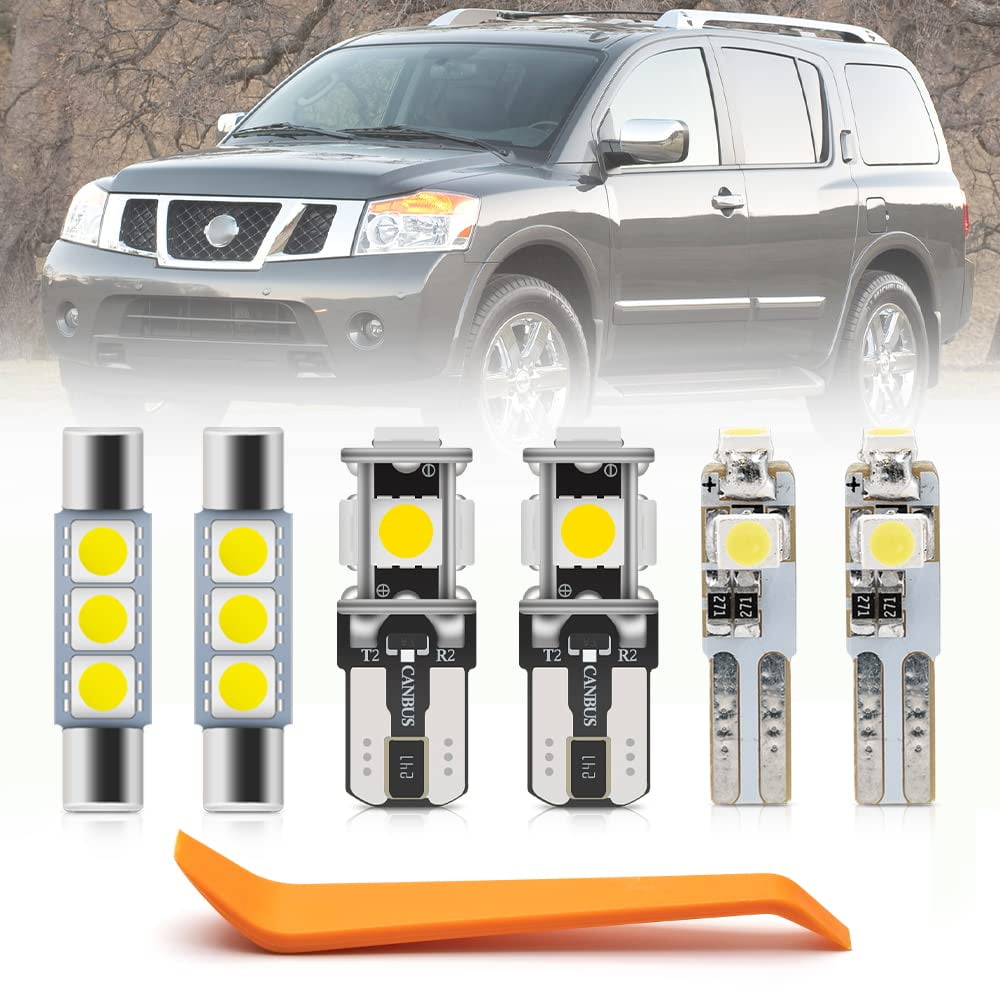 7pcs White LED Interior CM31 Lights Bulb Kit for Nissan Armada 2004 ...