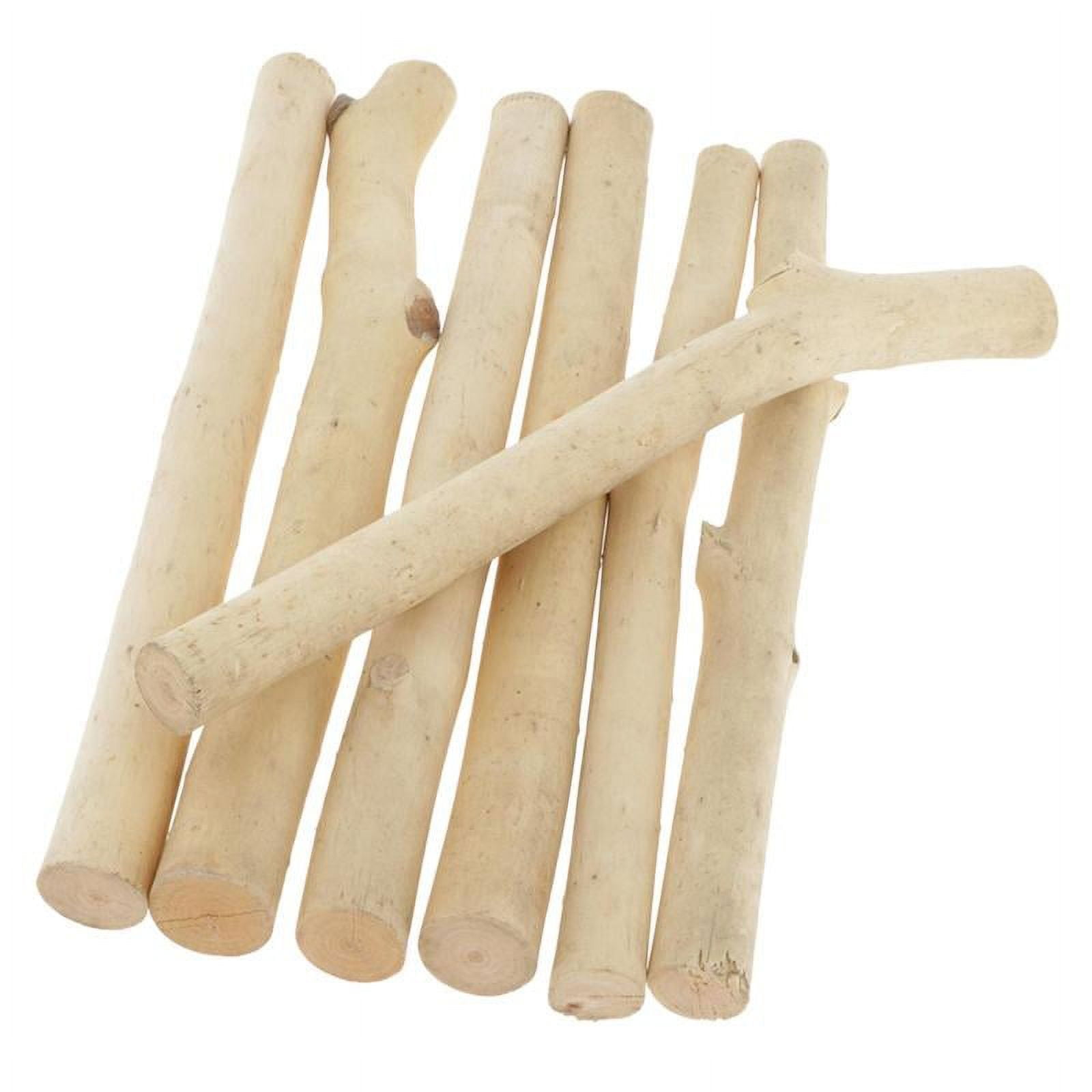 7pcs Wood Log Sticks Dowel Rods Wooden Pieces for DIY Crafts Photo ...