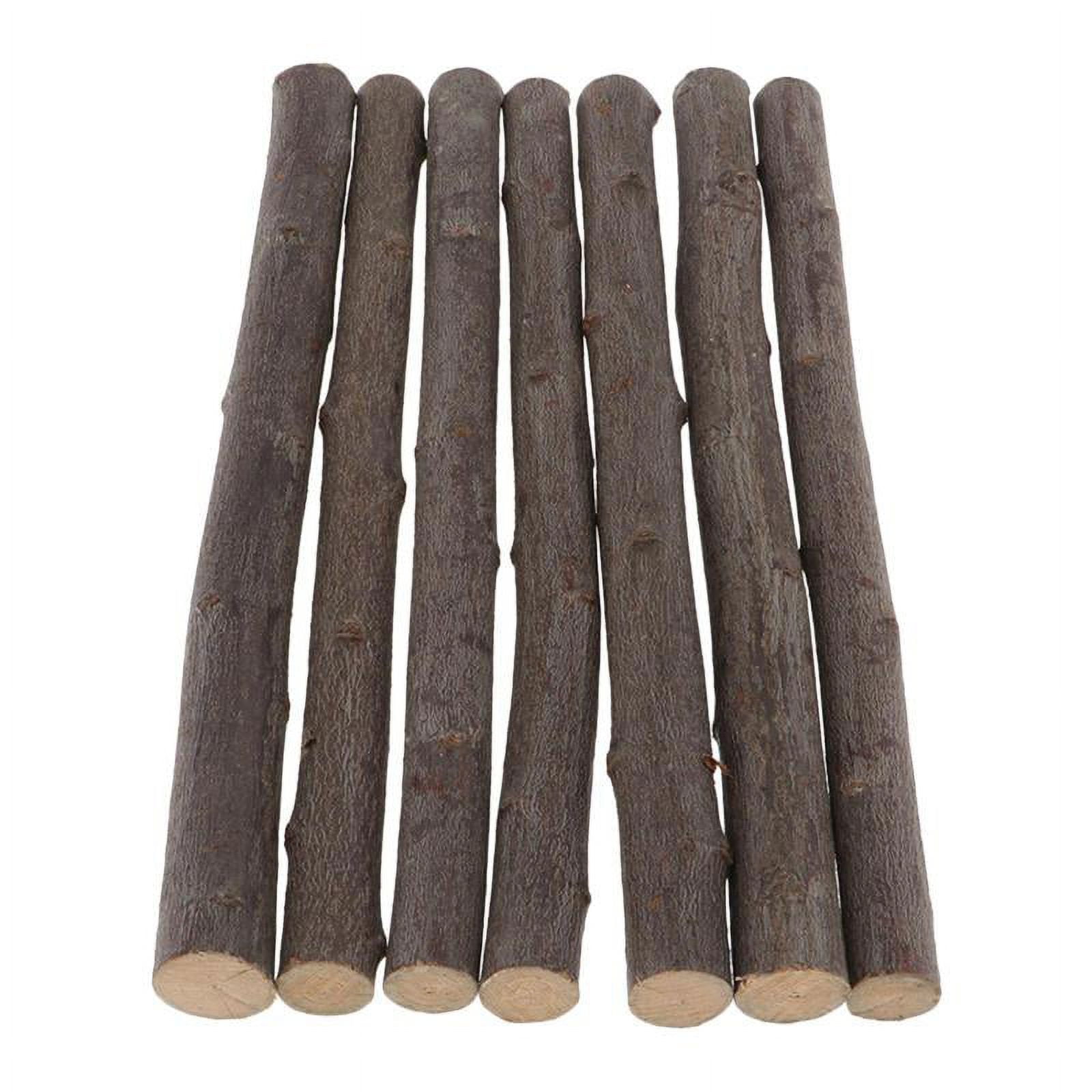 7pcs Wood Log Sticks Dowel Rods Wooden Pieces for DIY Crafts Photo ...