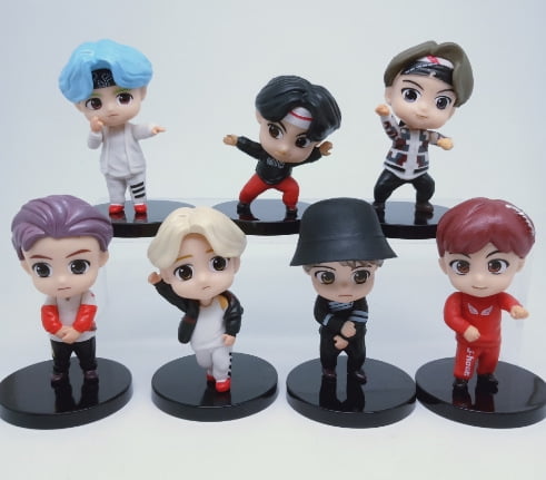 7pcs/set Bangtan Boys Groups Rm Jin Suga Jhope Jimin V Jungkook Doll ...