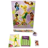 7pk Disney Fairies Tinkerbell Notepad Calculator Stationery Set ...