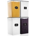 7qt / 6.5L/220oz Tall Storage Containers, WIDE & DEEP, 4- Plastic ...