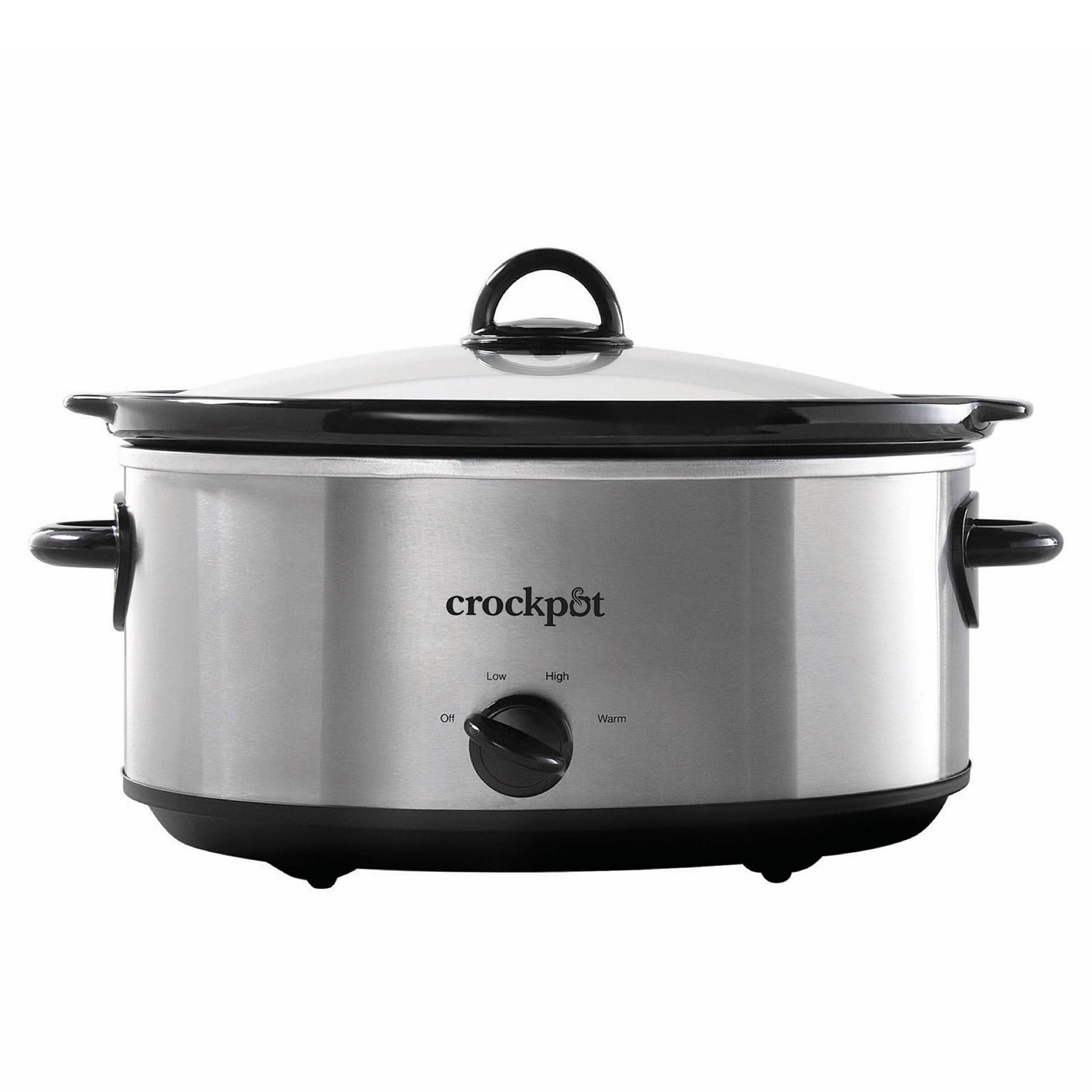 7qt Manual Slow Cooker - Silver SCV700-SS - Walmart.com