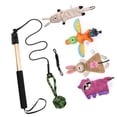 7set Adjustable Dog Training Poles with Squeaky and Rope for Agility ...