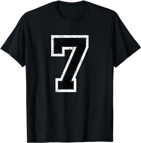 7th Birthday - Number 7 T-Shirt - Walmart.com