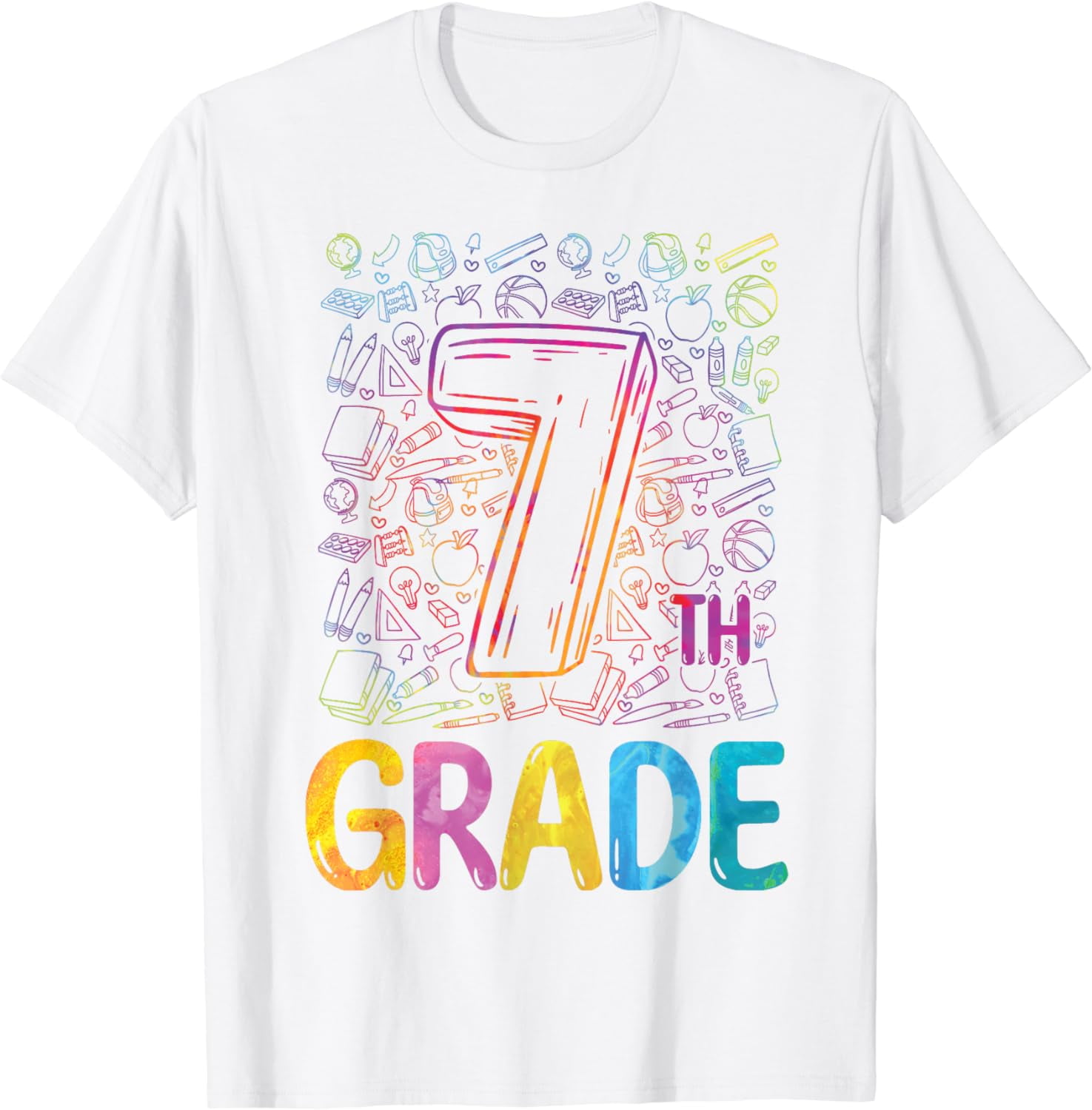 7th Grade Typography Team seventh grade Back To School T-Shirt ...