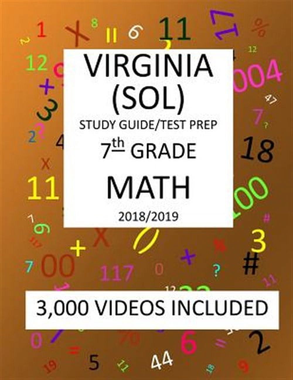 7th Grade Virginia Sol, 2019 Math, Test Prep : 7th Grade Virginia ...