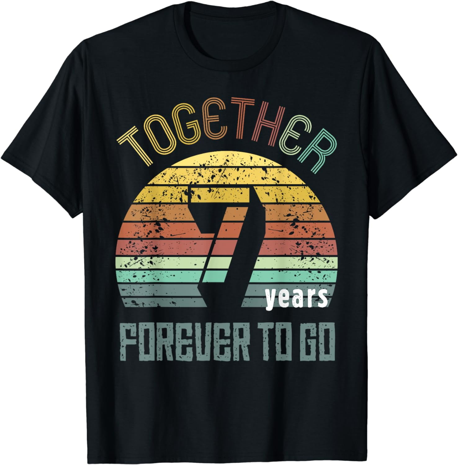7th Years Wedding Anniversary Gifts For Couples Matching T-Shirt ...