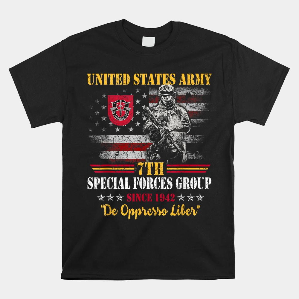 7th Special Forces Group Us Flag Veteran 7th Sfg Patriotic Shirt ...