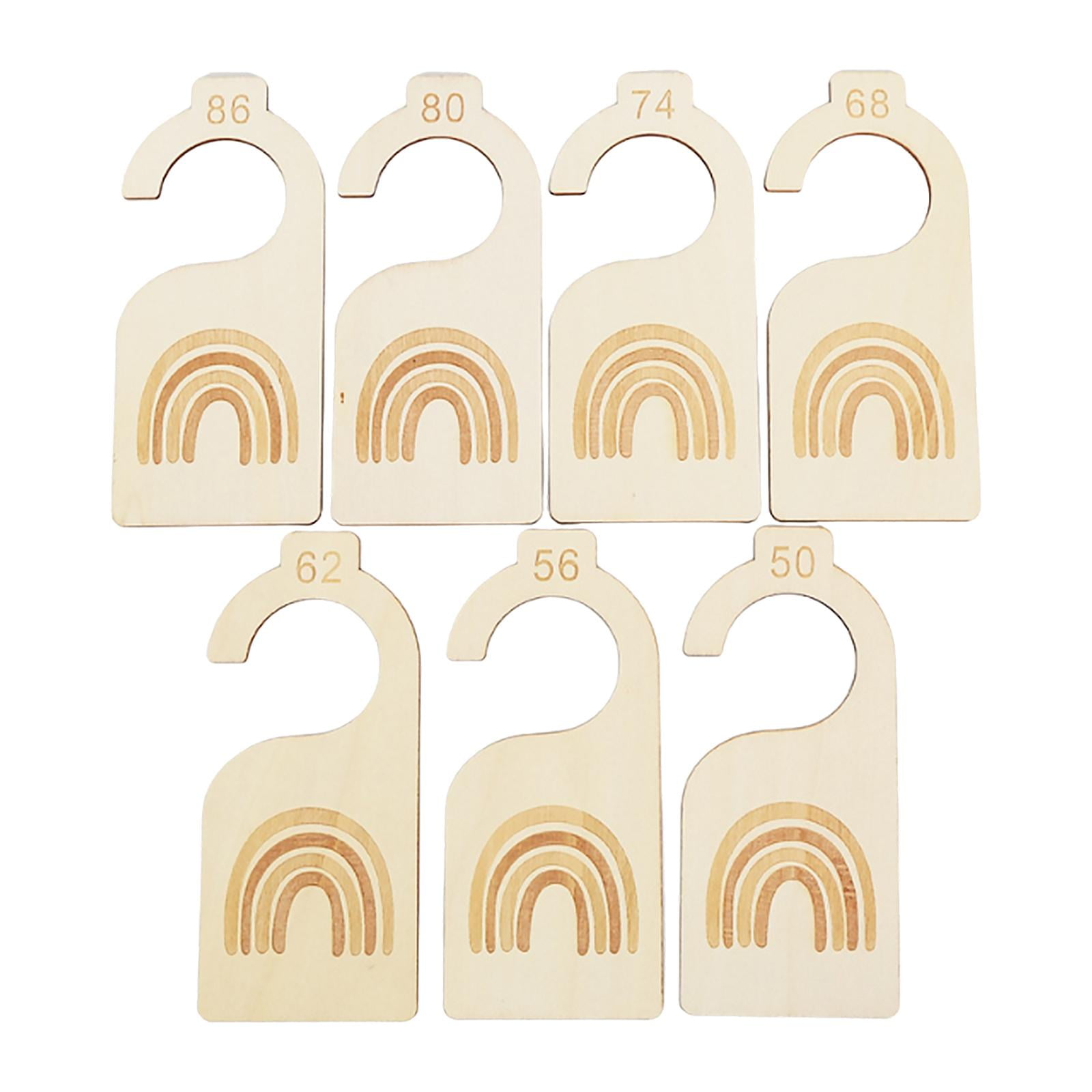 7x Baby Clothes Size Hanger Organizer, Nursery Hanger Organizers ...