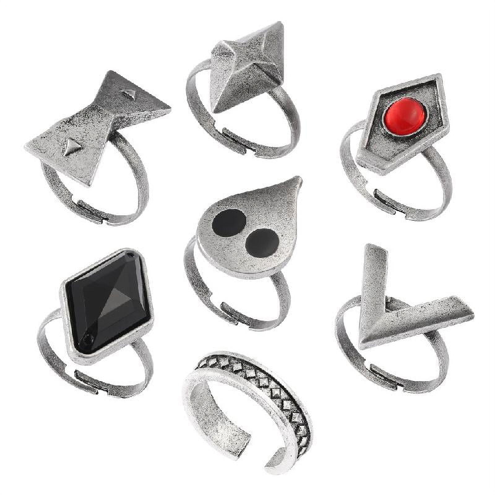 7x Genshin Impact Hu Tao Ring Cosplay Jewellery Gaming Character ...