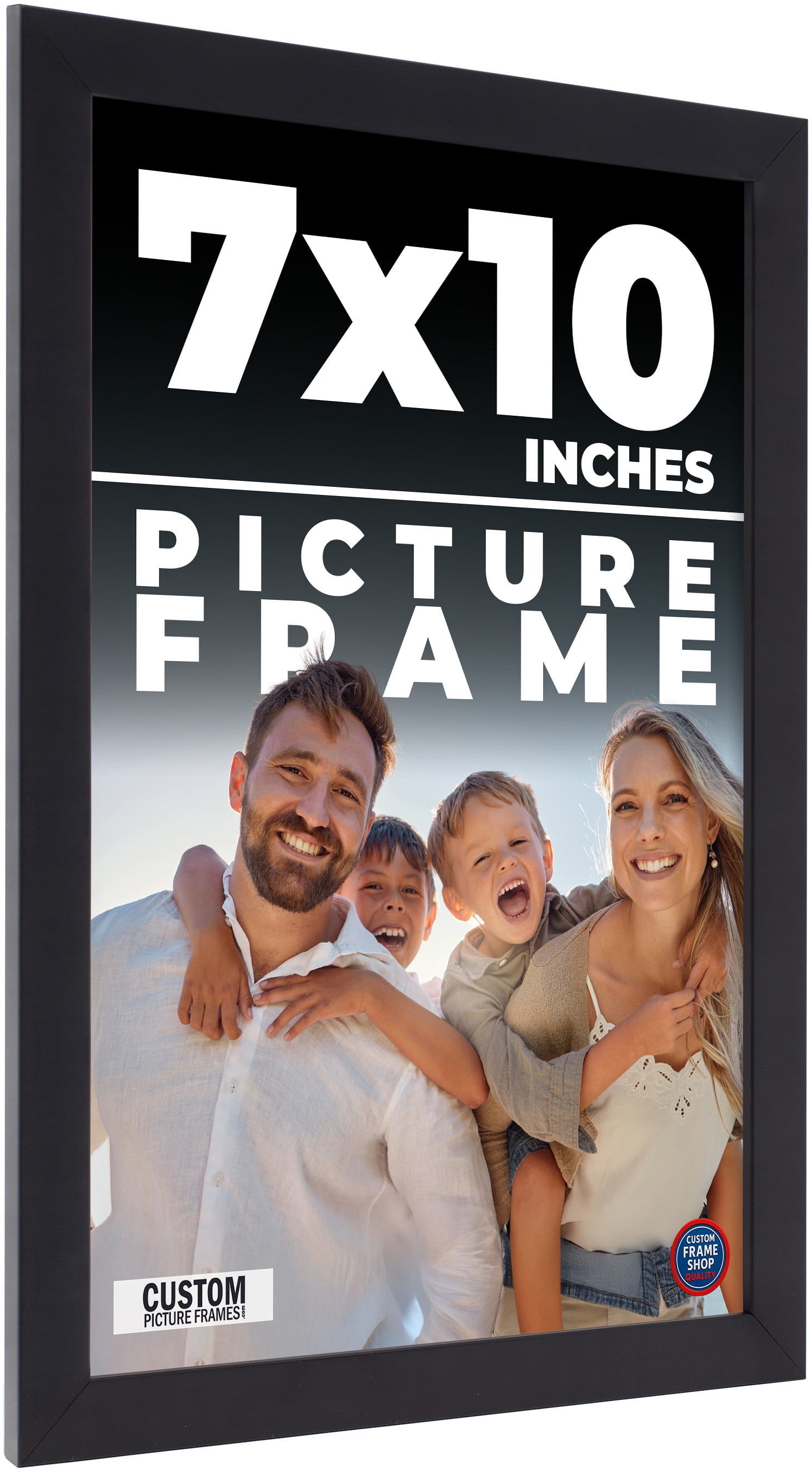 7x10 Frame Black Real Wood Picture Frame Width 0.75 inches | Interior ...