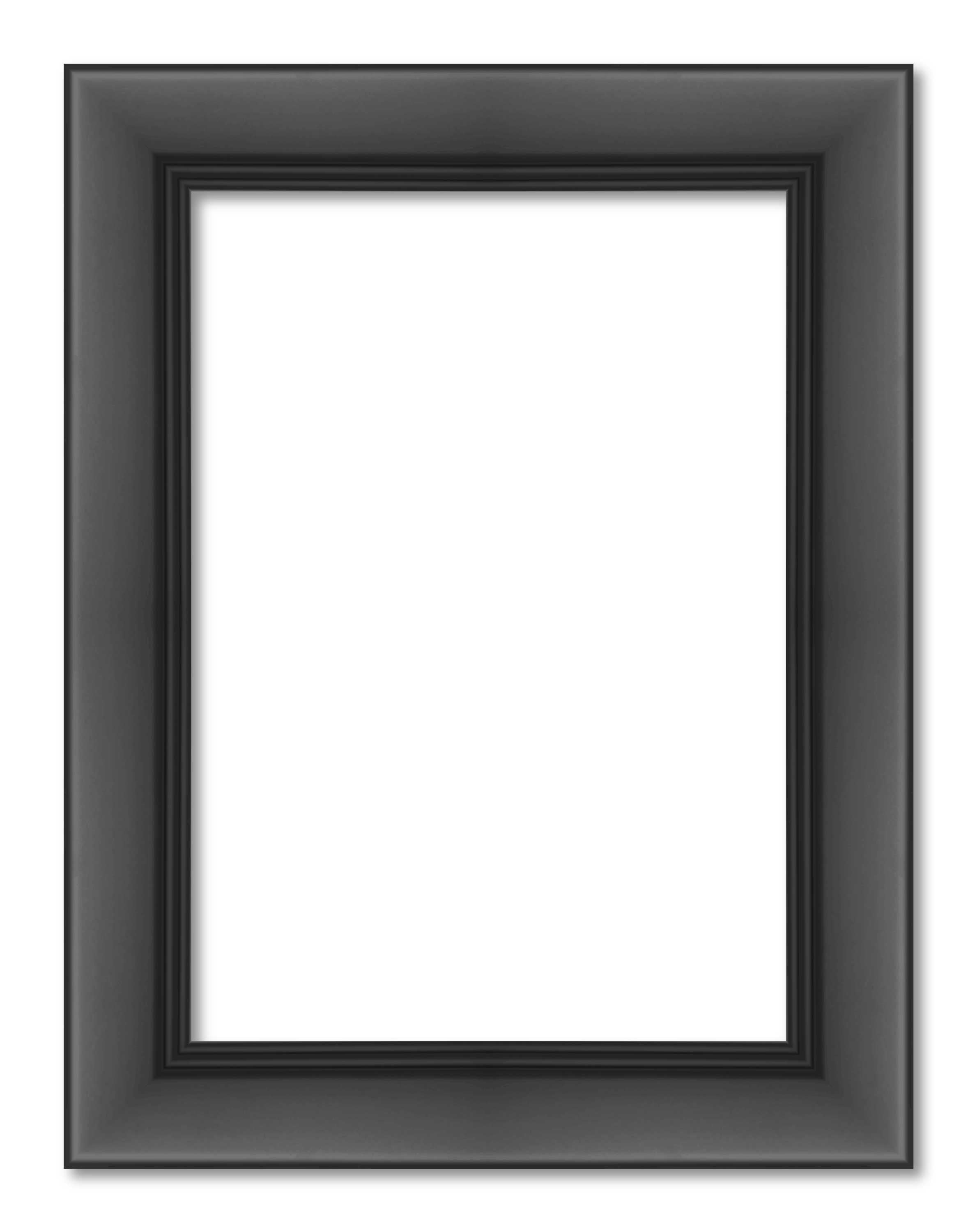 7x10 Frame Black Solid Wood Picture Frame - Complete Modern Photo Frame ...
