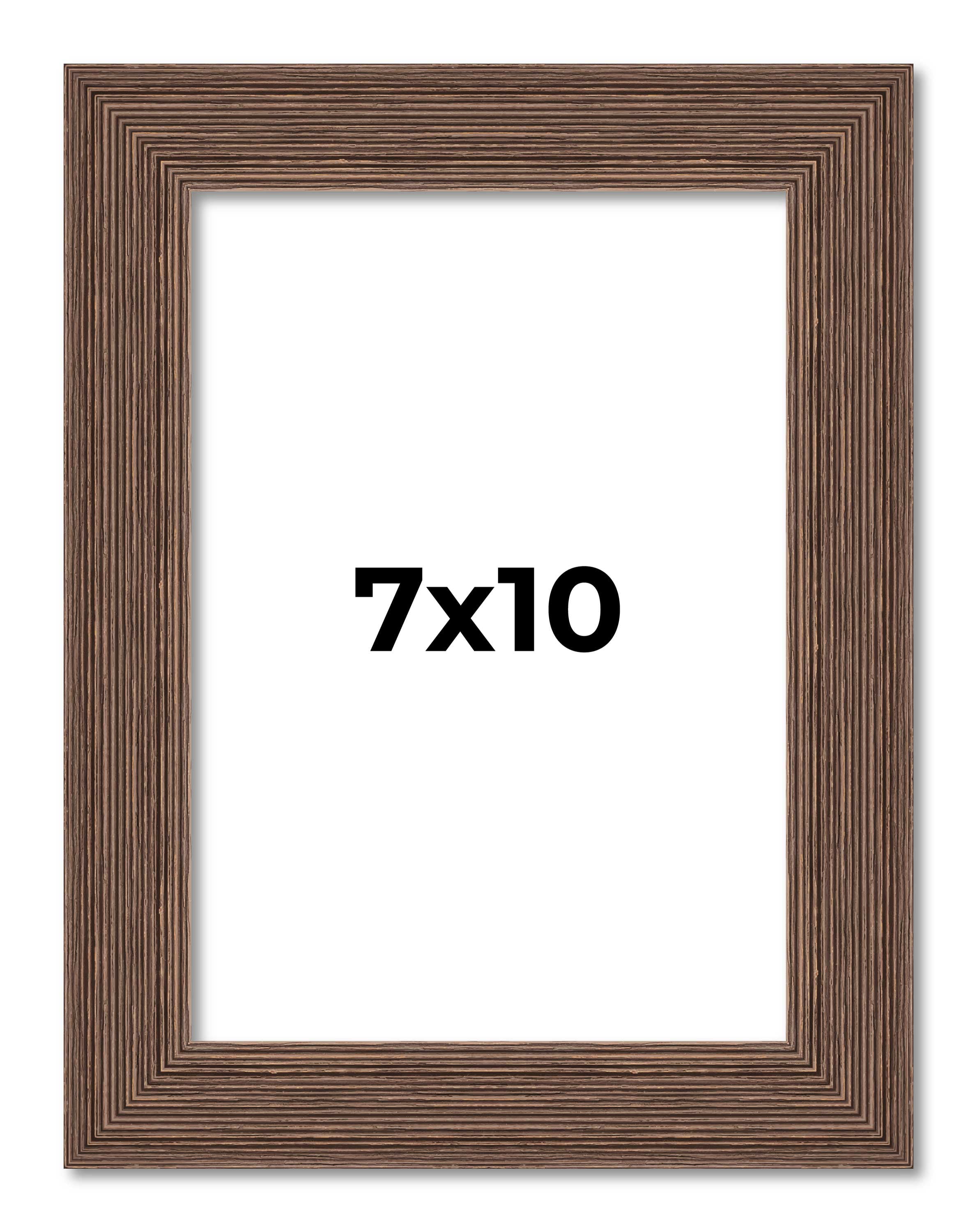 7x10 Frame Brown Distressed Barnwood Picture Frame | Rustic Farmhouse ...