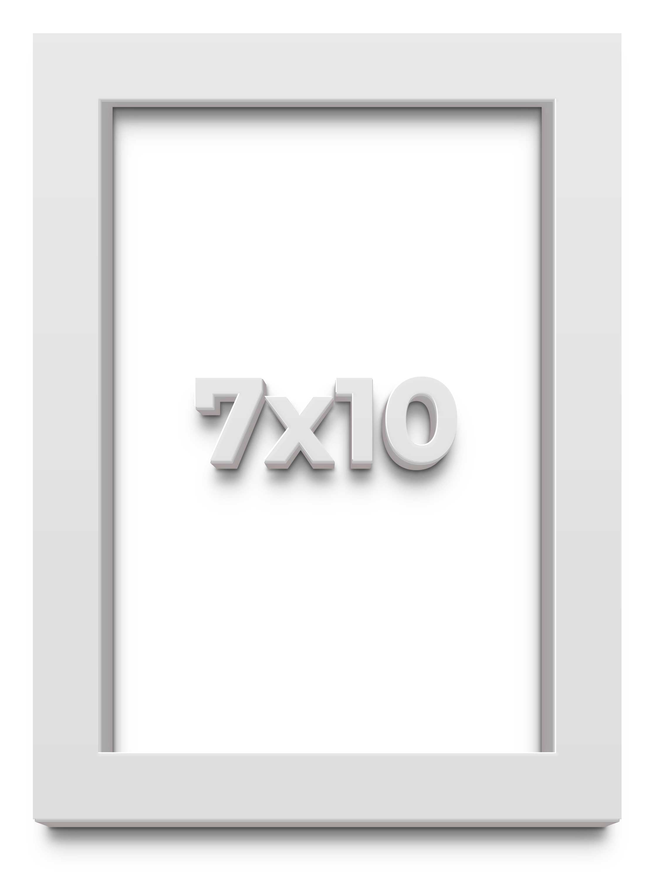 7x10 Shadow Box High Gloss White Display Frame | 1.625 Inches Deep | 1 ...