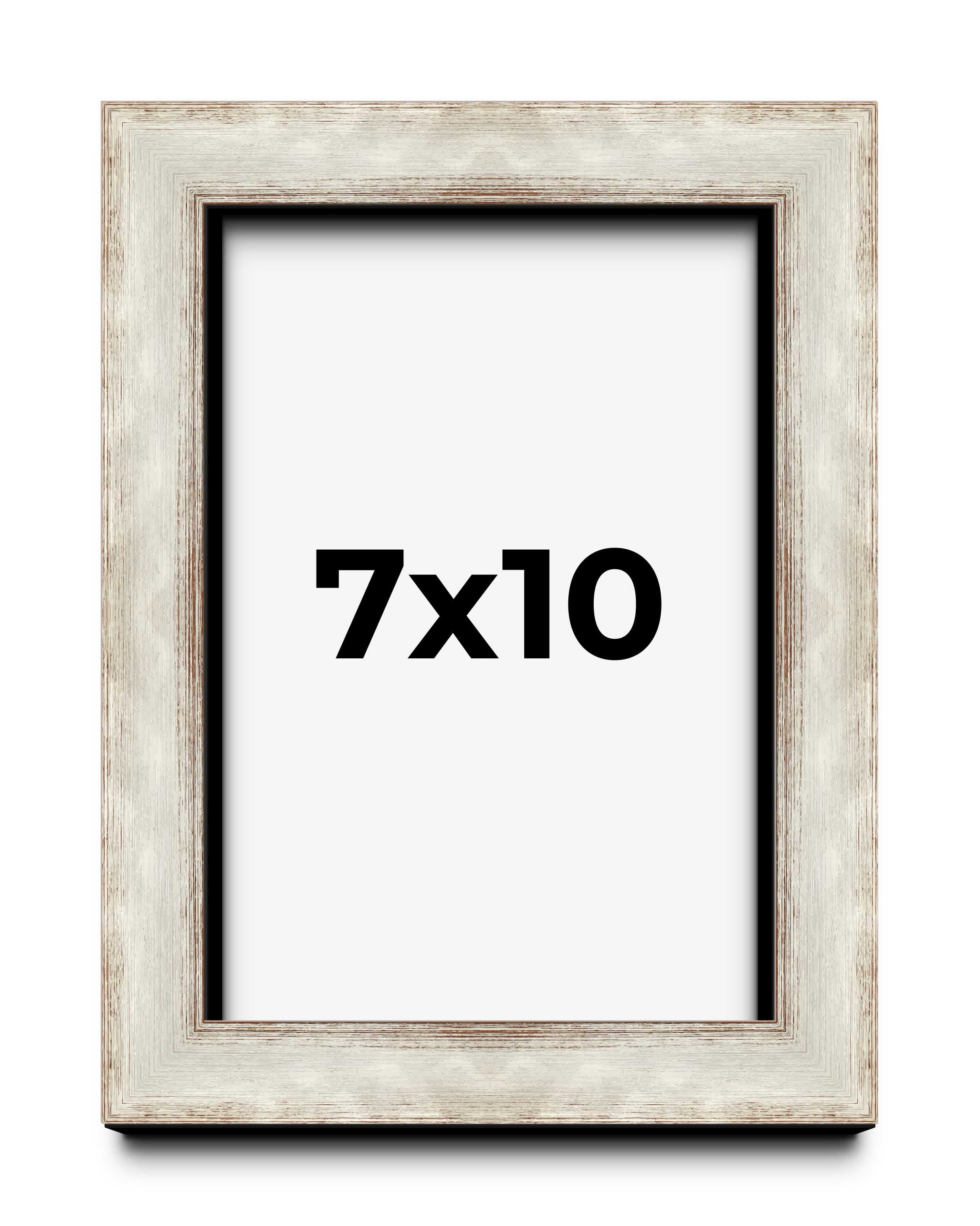 7x10 Silver Shadowbox Frame - Interior Size 7x10 by 1.5 Inches - Made ...