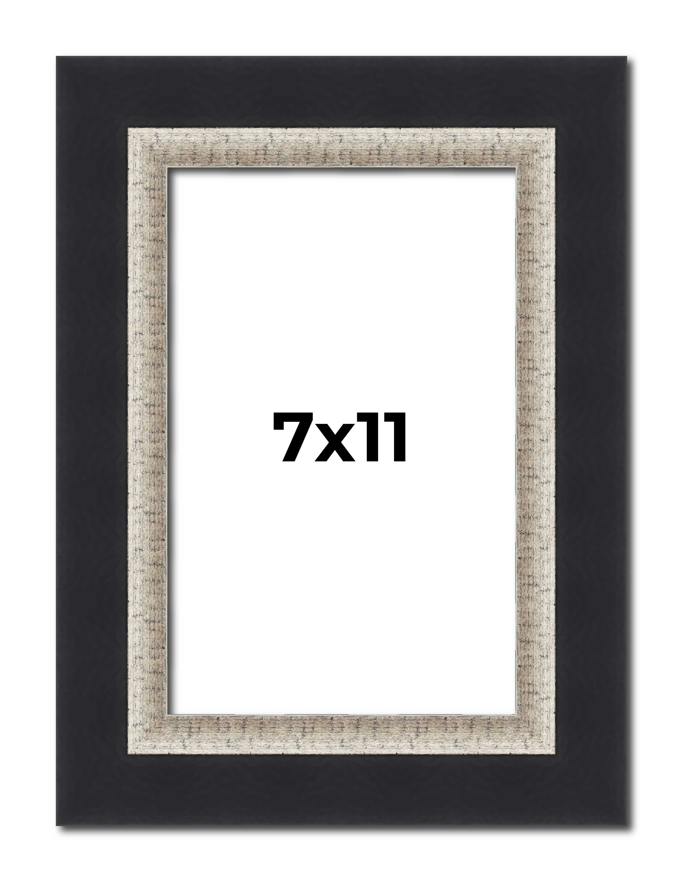 7x11 Frame Black Real Wood Picture Frame Width 2.25 Inches | Interior ...