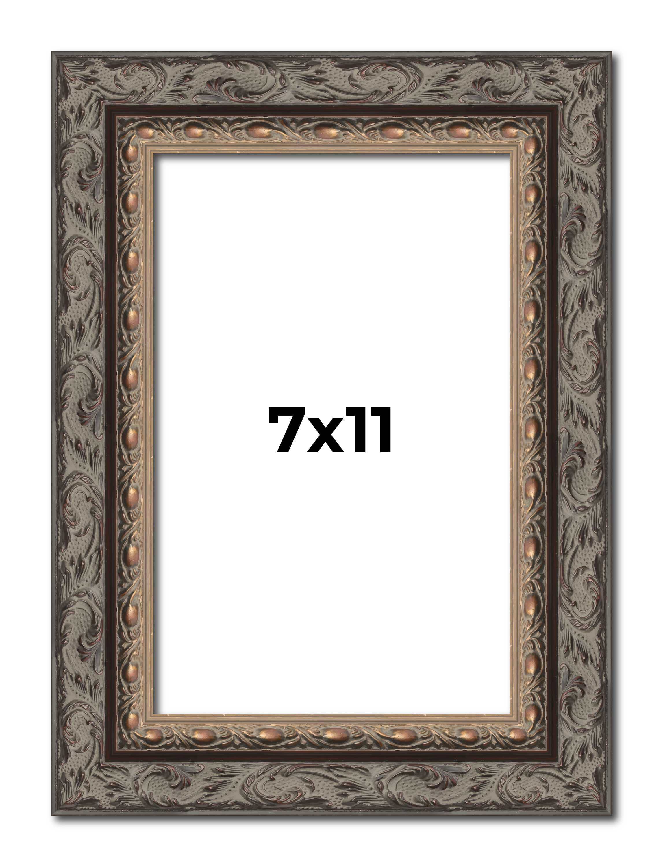 7x11 Frame Black Real Wood Picture Frame Width 2 inches | Interior ...