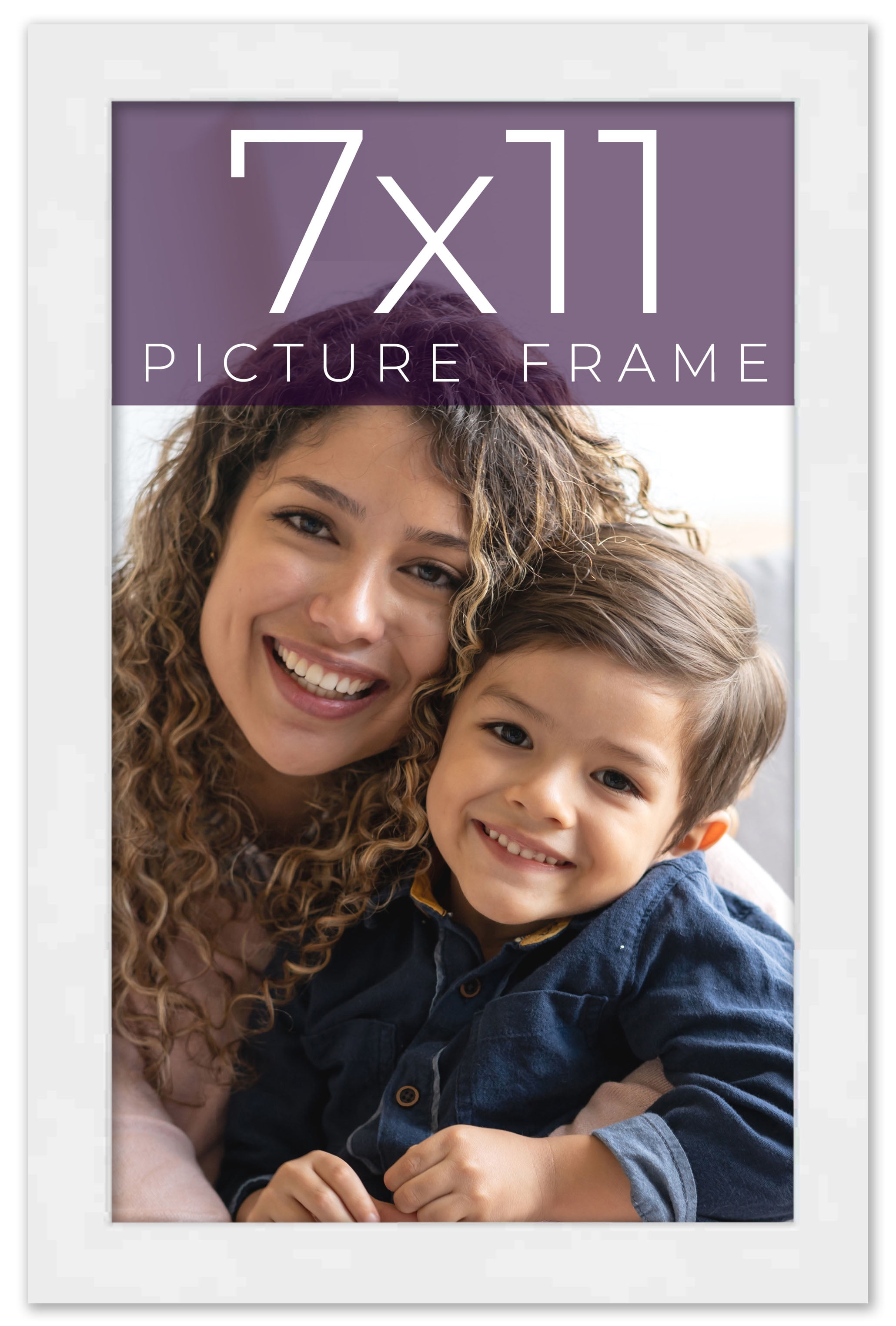 7x11 Frame White Real Wood Picture Frame Width 0.75 inches | Interior ...