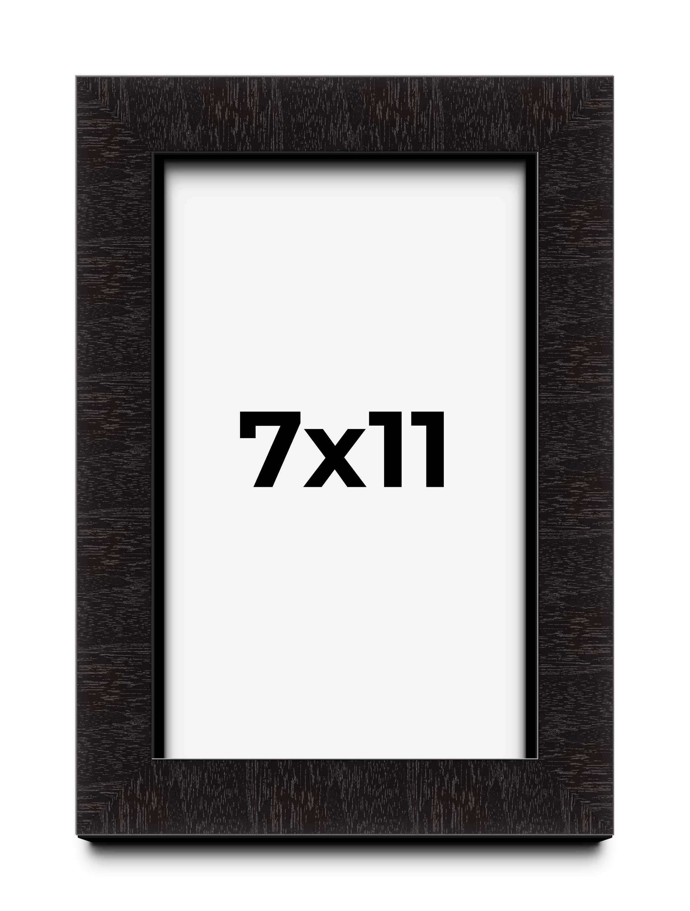7x11 Shadow Box Black Solid Wood Display Picture Frame | 1 Inch Rabbet ...