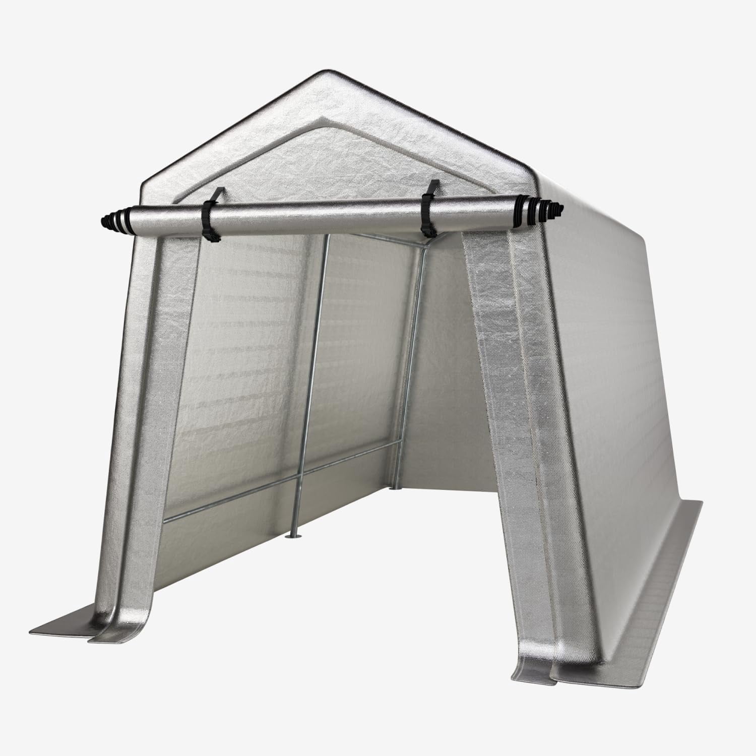 7x12 FT Outdoor Storage Shed, Portable Garage with 220G Heavy-Duty ...