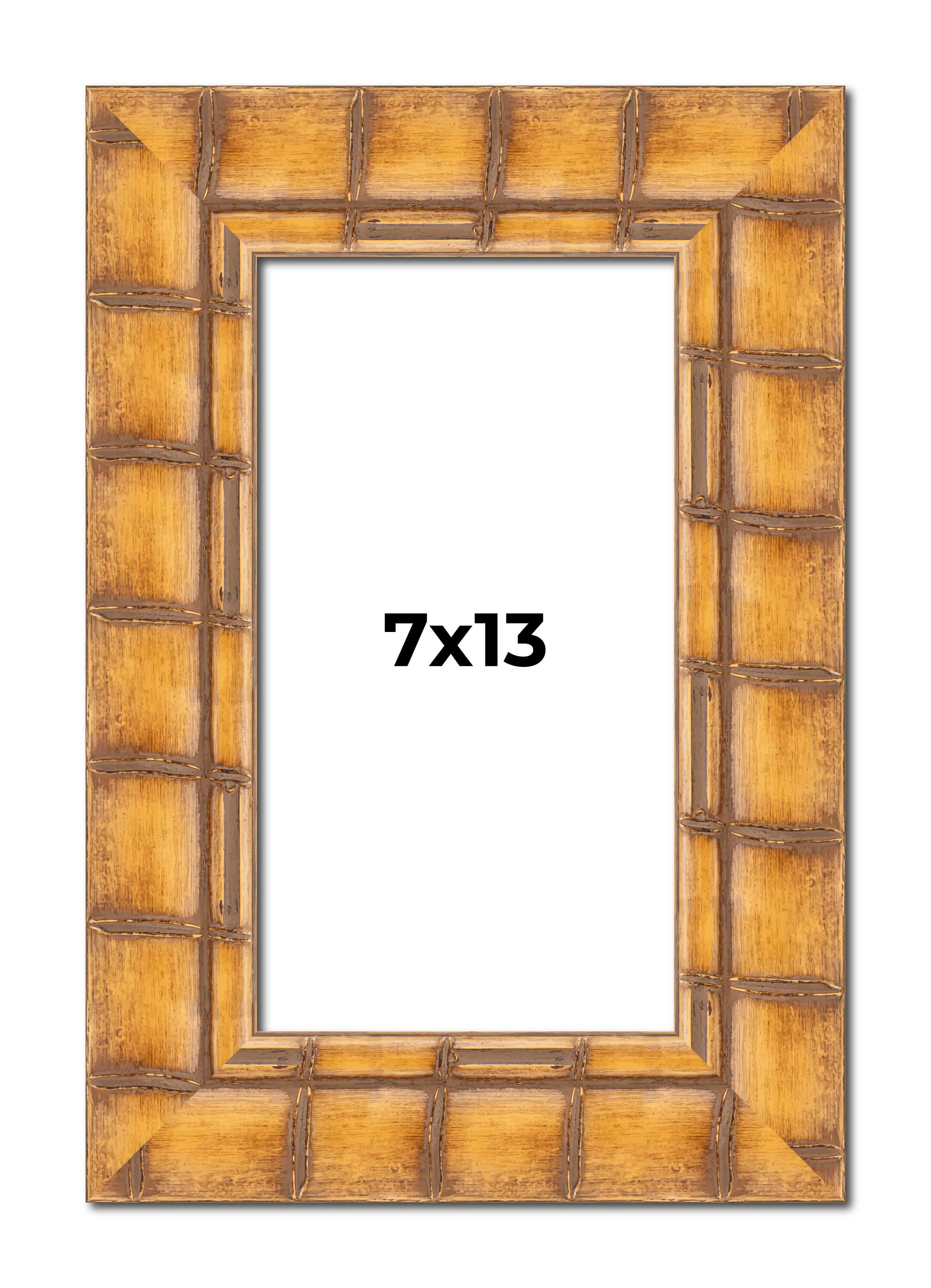 7x13 Frame Beige Real Wood Picture Frame Width 3 inches | Interior ...