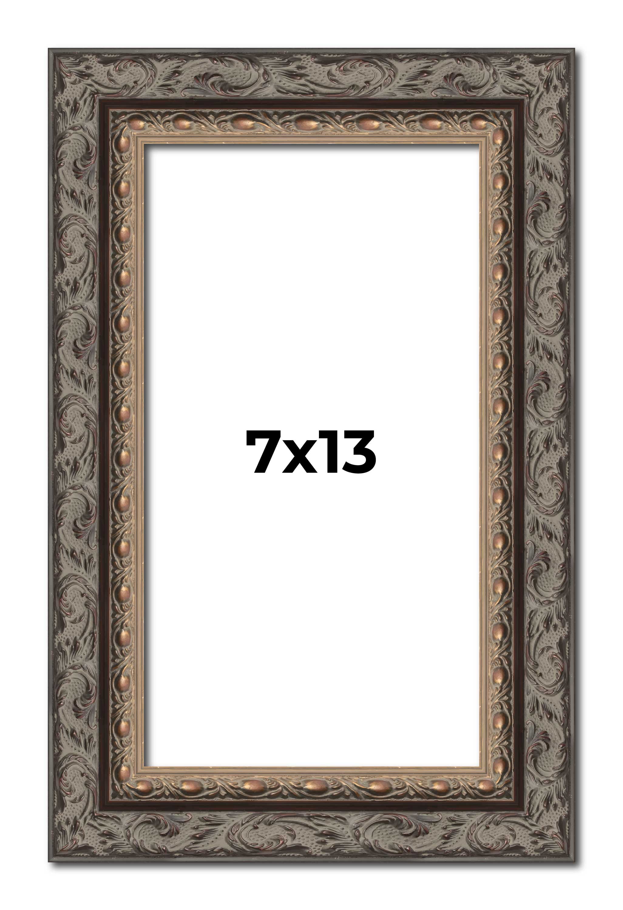 7x13 Frame Black Real Wood Picture Frame Width 2 inches | Interior ...
