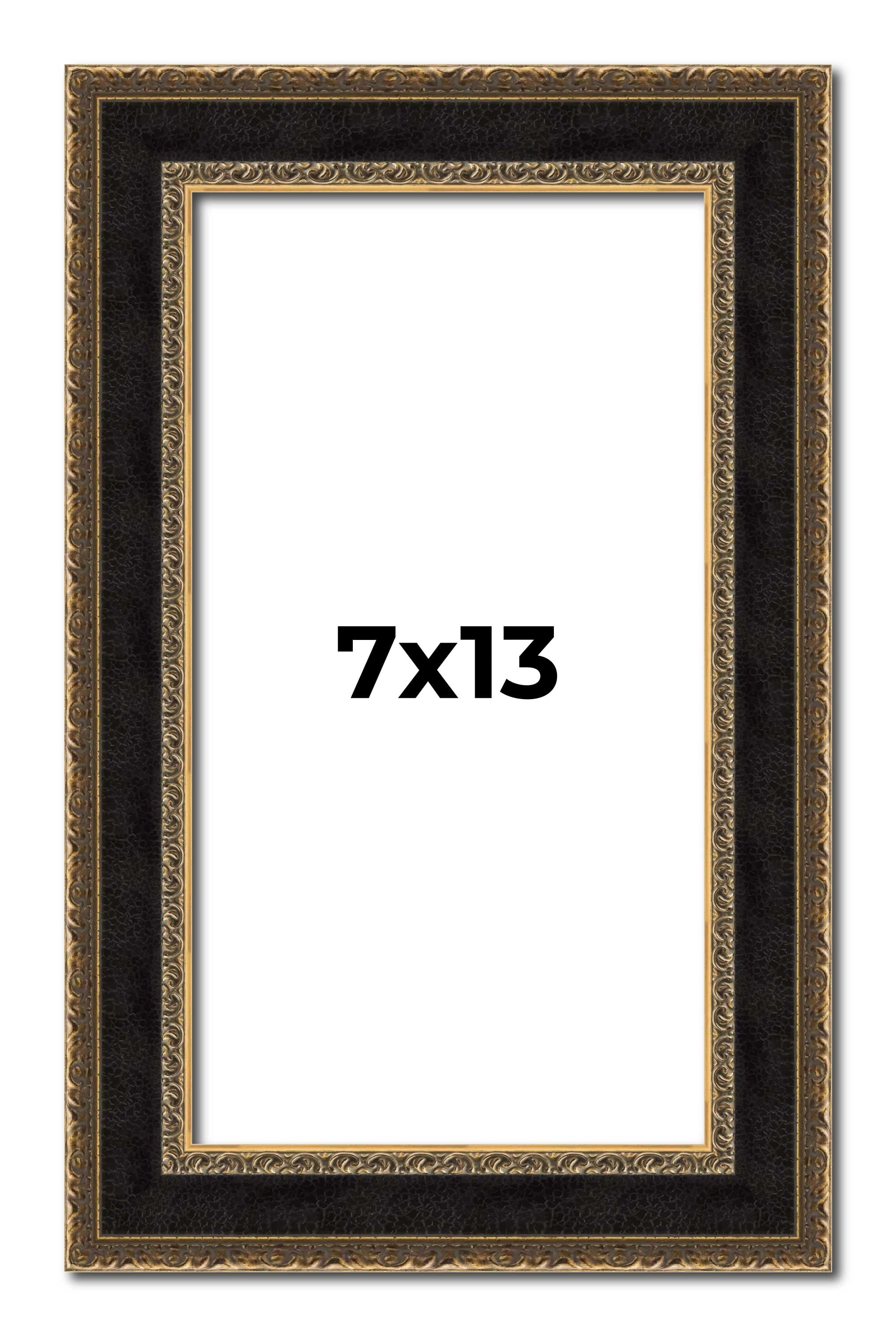 7x13 Frame Gold Antique Vintage Sold Wood Picture Frame | 1.75 Inch ...