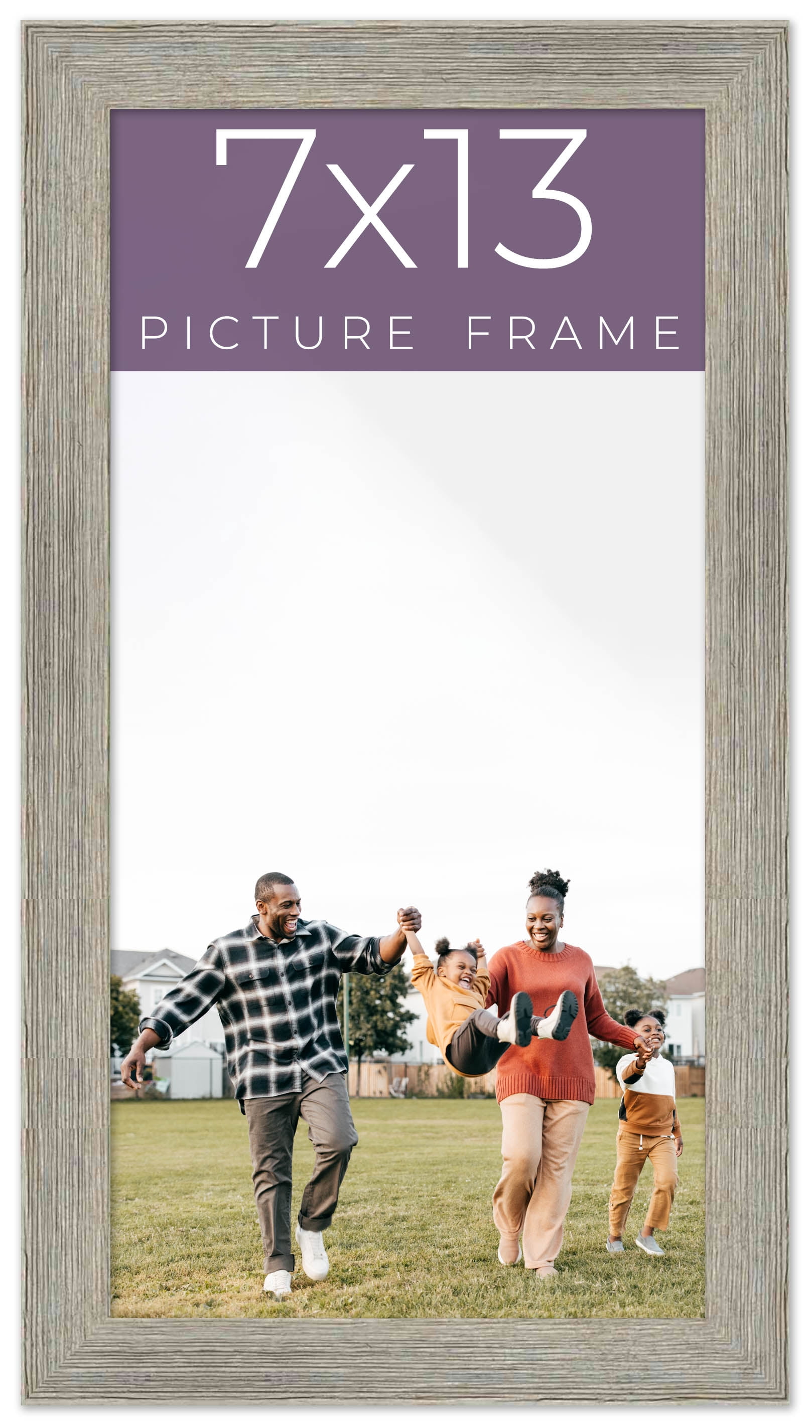7x13 Frame Grey Real Wood Picture Frame Width 1.5 Inches | Interior ...