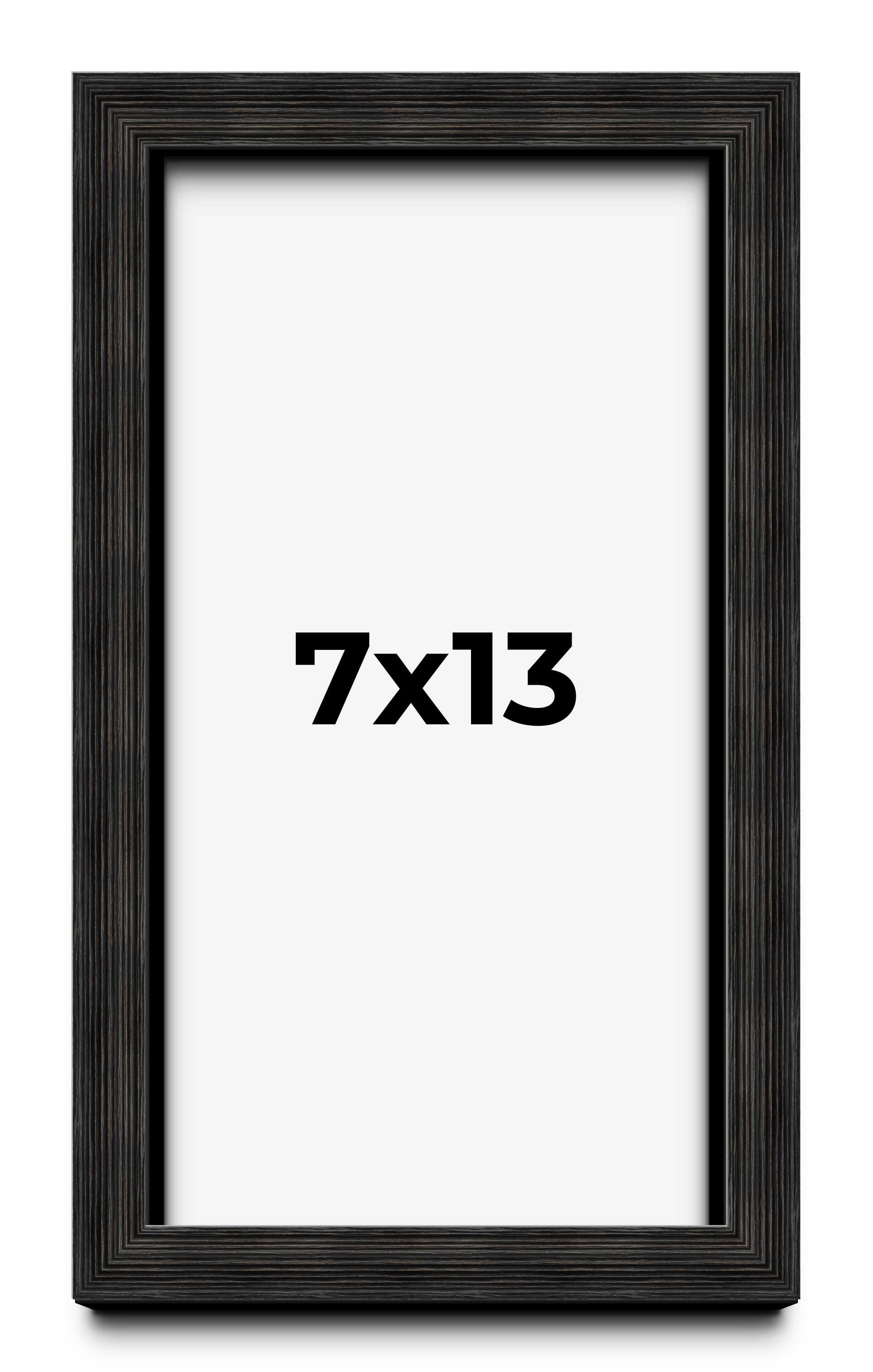7x13 Shadow Box Black Rustic Barnwood Display Frame | 1.125 Inch Deep ...