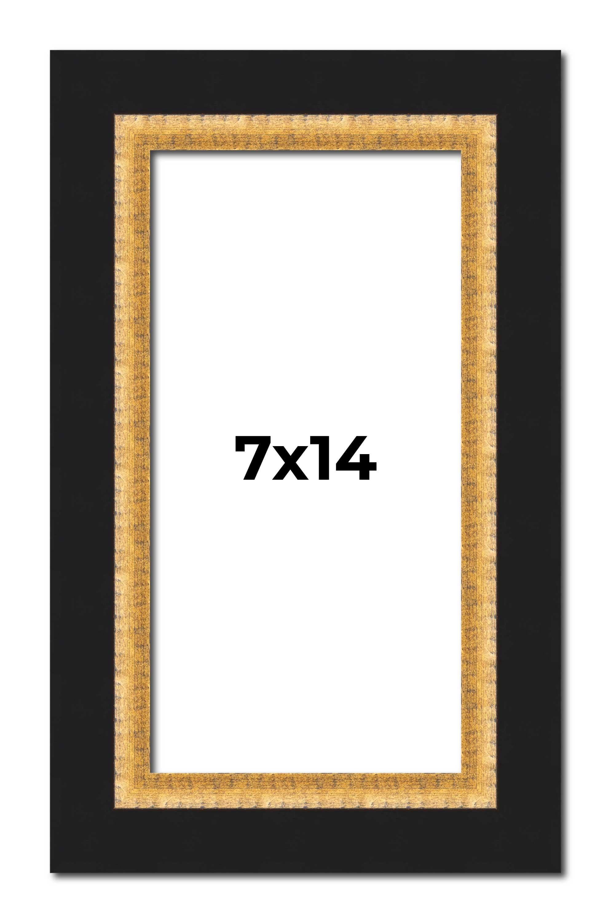 7x14 Frame Gold Real Wood Picture Frame Width 2.25 Inches | Interior ...