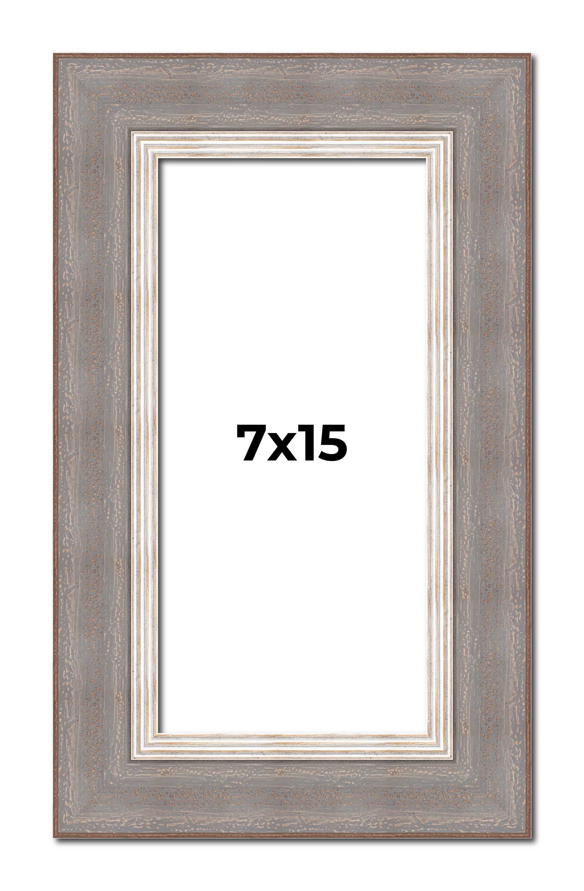 7x15 Frame Grey Real Wood Picture Frame Width 2.75 Inches | Interior ...