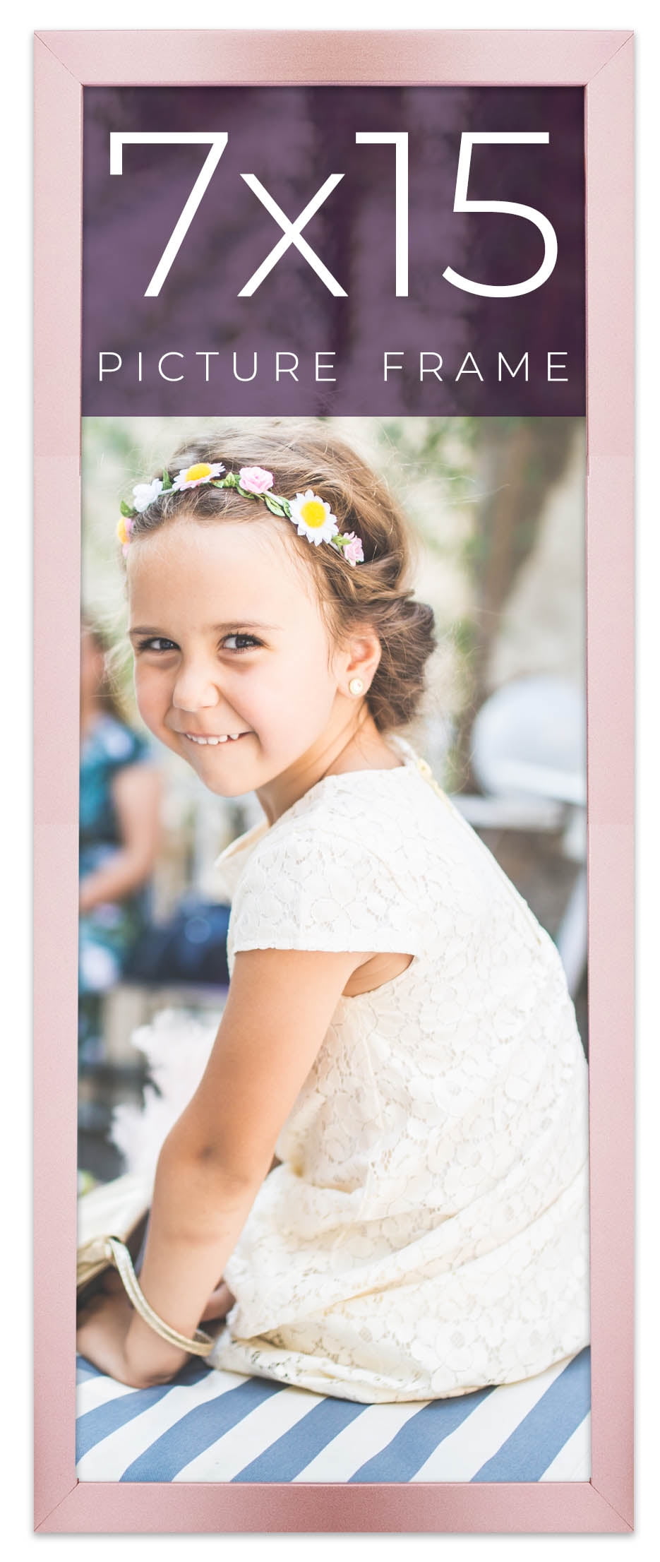 7x15 Frame Pink Real Wood Picture Frame Width 0.75 inches | Interior ...