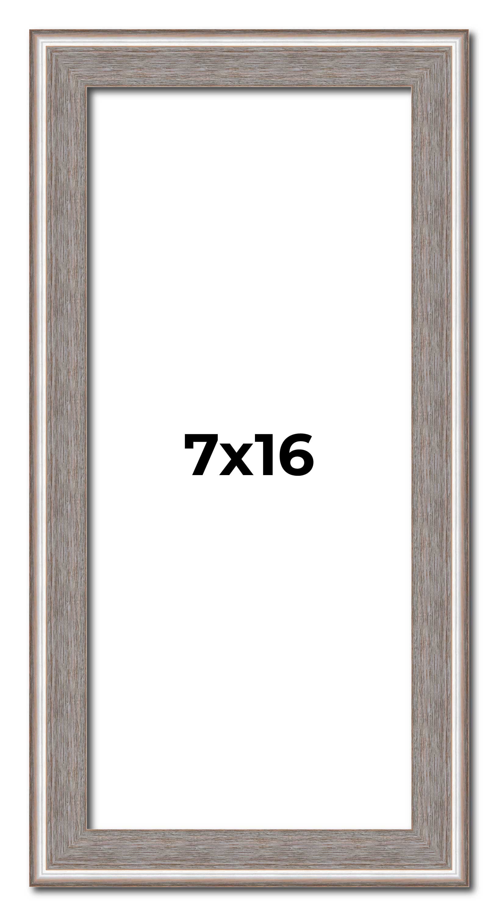 7x16 Frame Grey Real Wood Picture Frame Width 1.25 inches | Interior ...