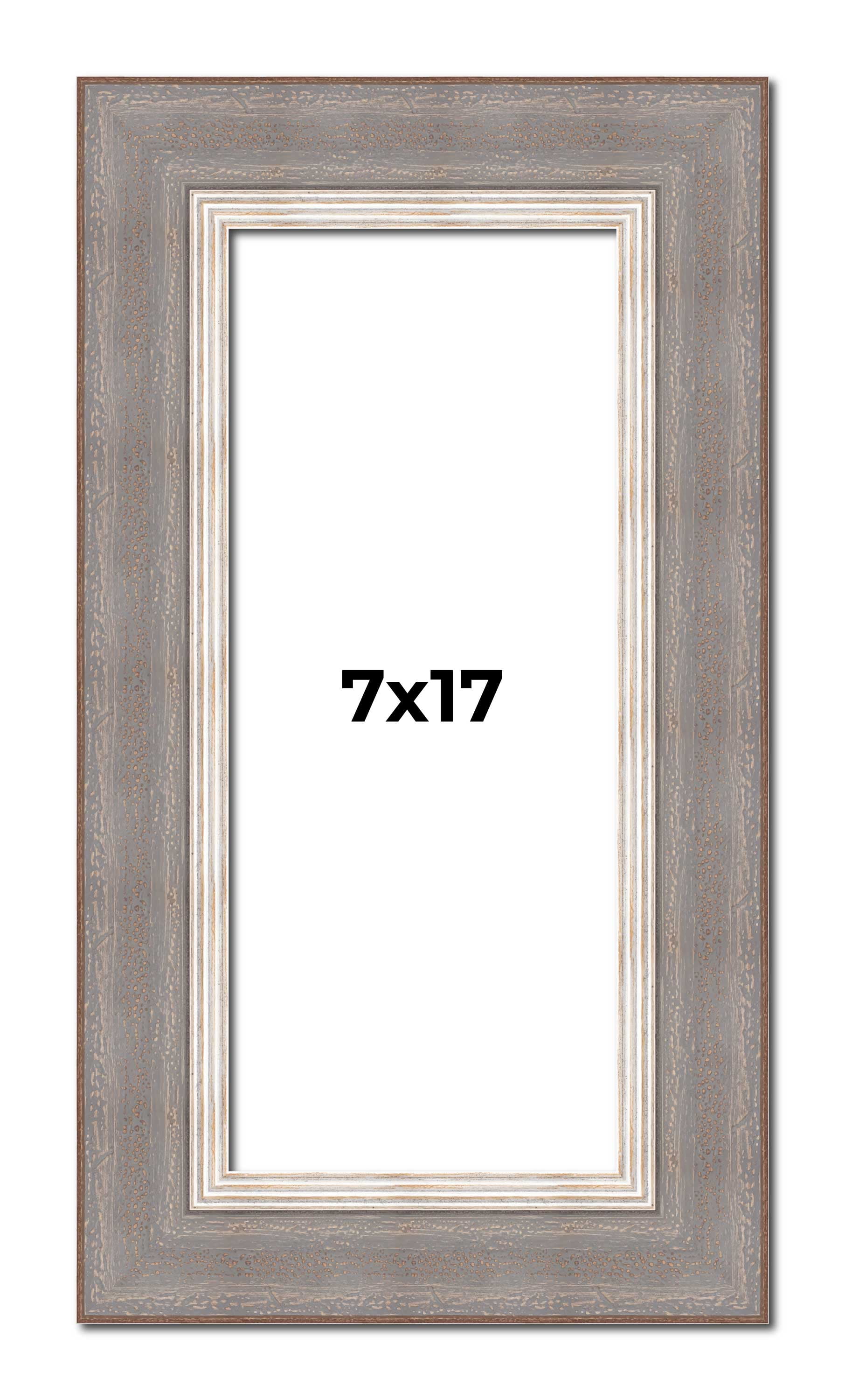 7x17 Frame Grey Real Wood Picture Frame Width 2.75 Inches | Interior ...