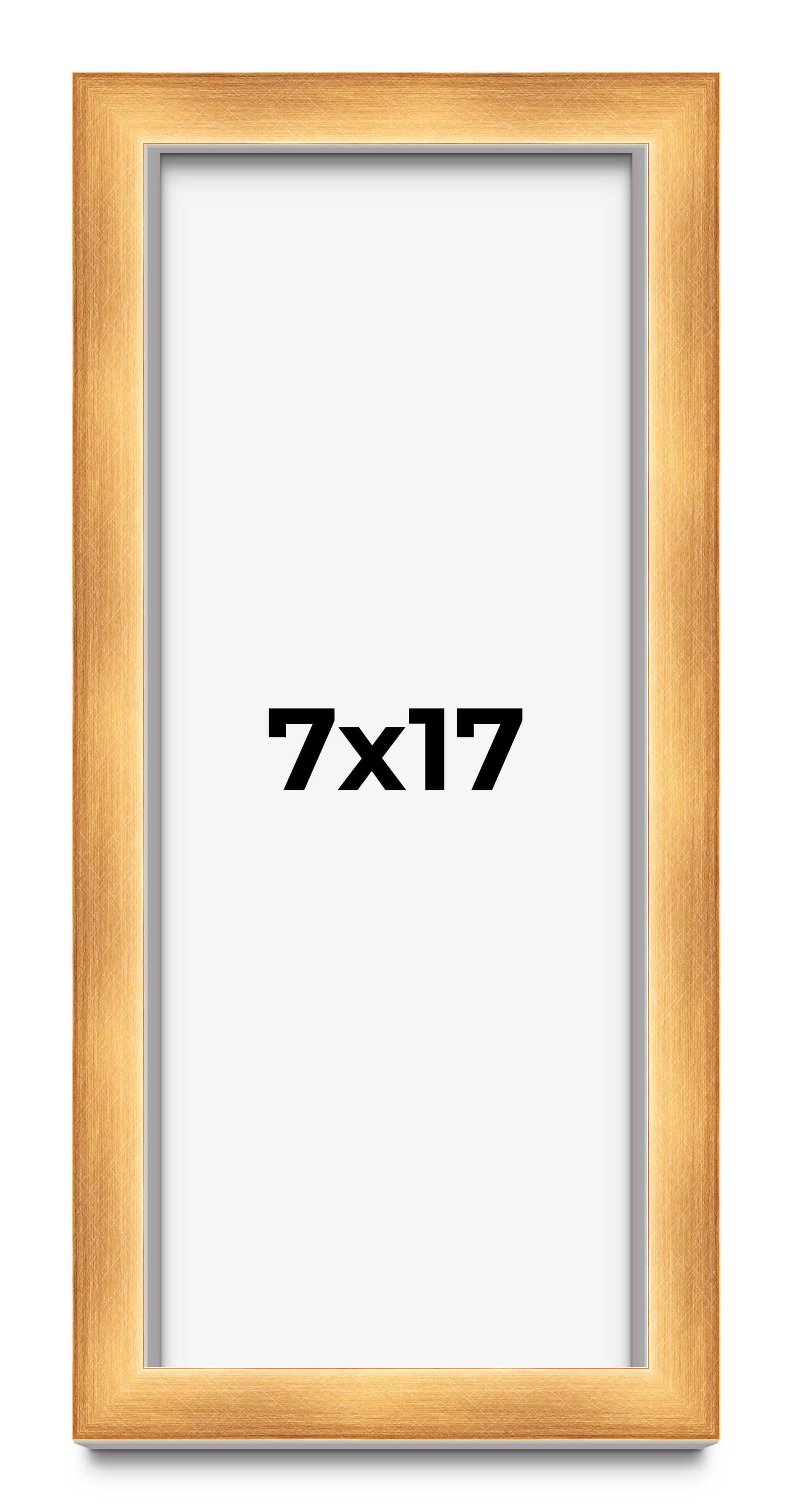 7x17 Shadow Box Bronze Cross-Brushed Display Frame | 1.625 Inches Deep ...
