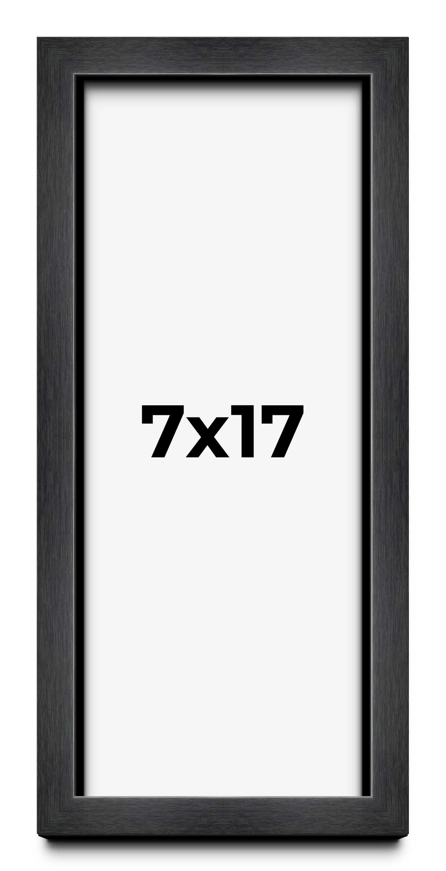 7x17 Shadow Box Frame Grey Charcoal Black | 0.875 Inches Deep | Solid ...